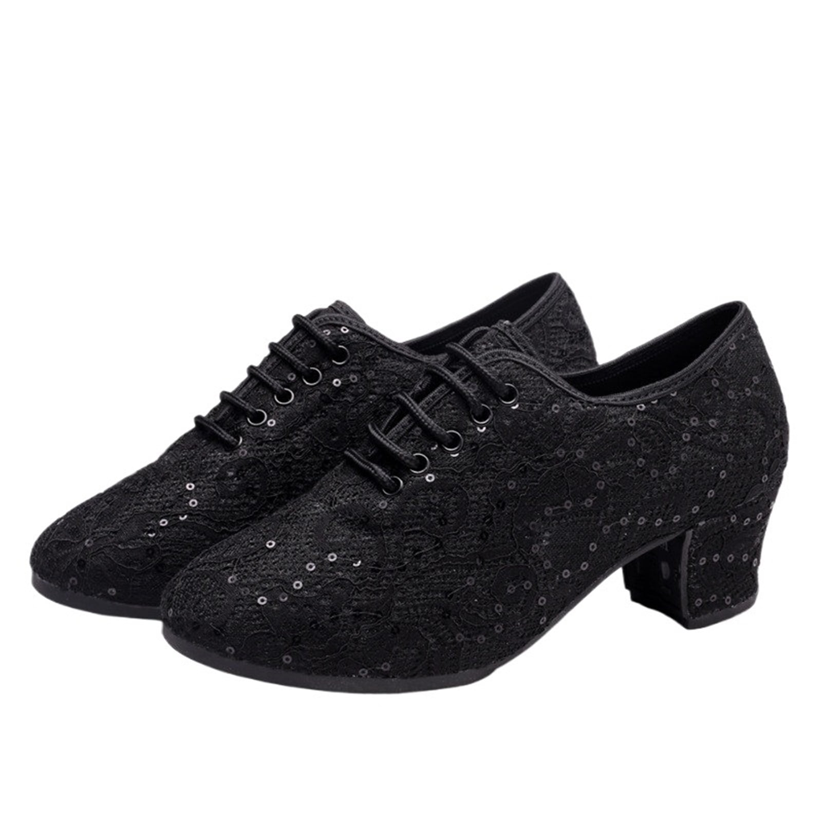 Sequin Women Ballroom Tango Salsa Latin Dance Shoes Oxford Teacher ...