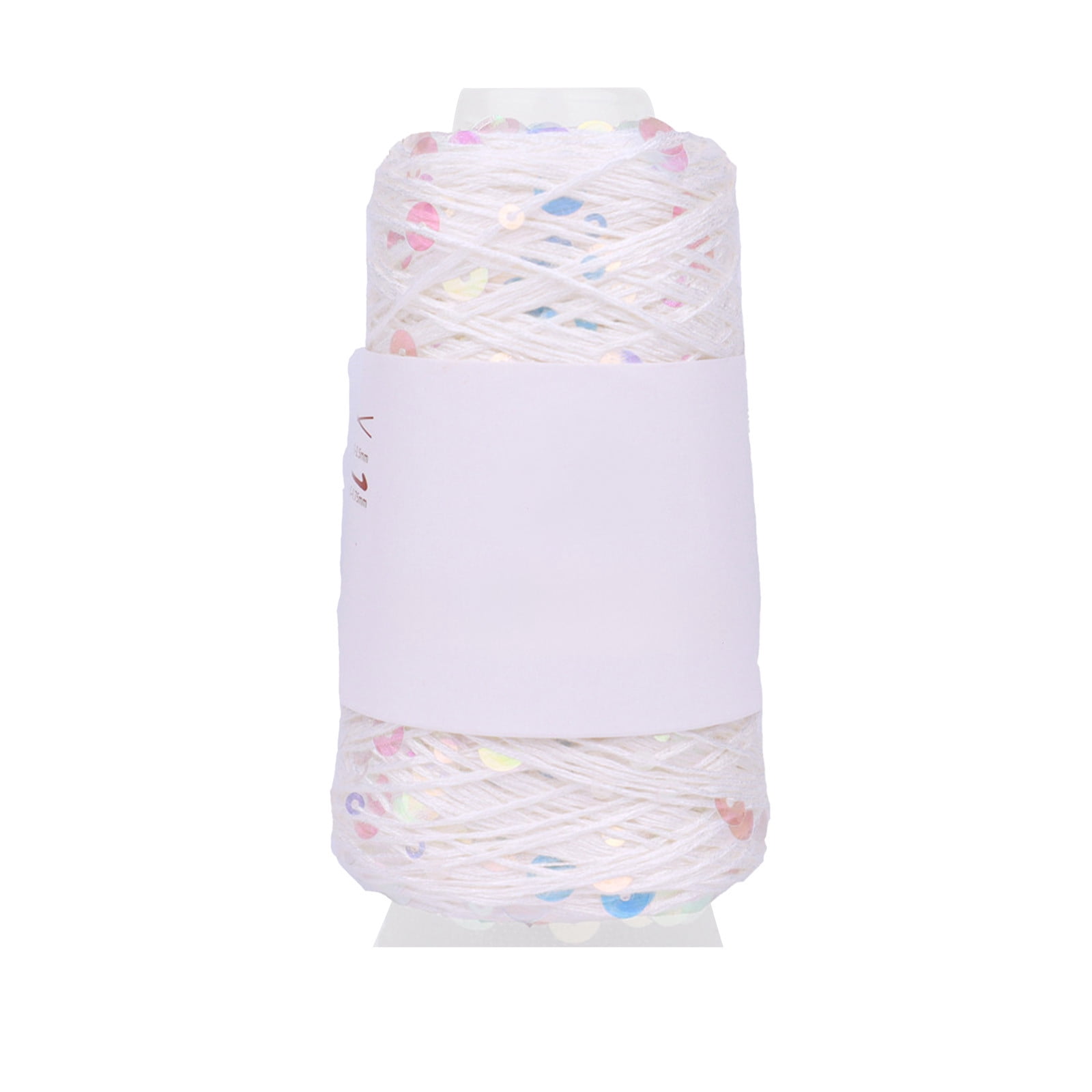 Sequin Yarn, Pure Cotton Sparkle Hand Knitting and Crochet Yarn with ...