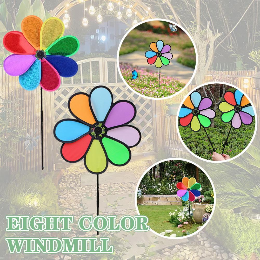 Sequined Eight-Color Black Edge Eight-Color Windmill Eight-Leaf Cloth ...