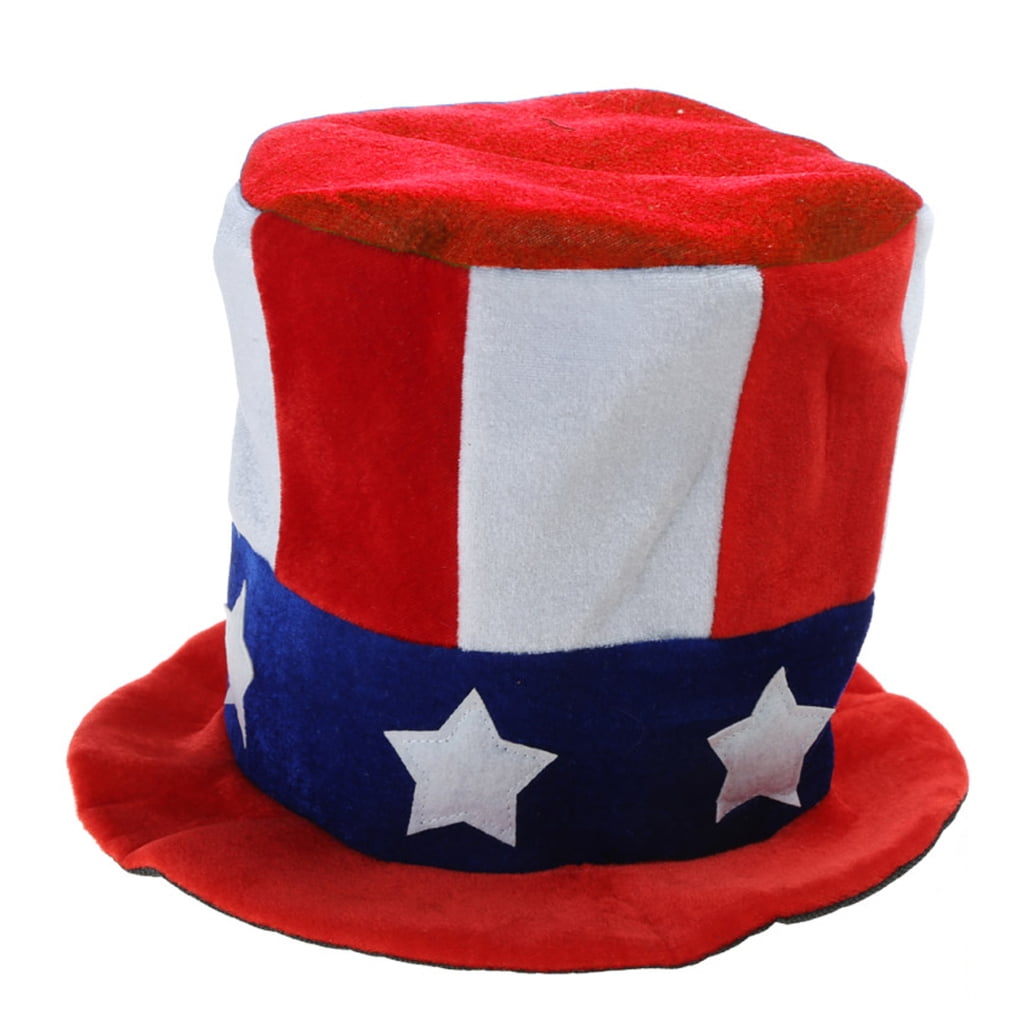 Sequined Sam Hat Independence Day Fancy Headdress Stovepipe - Walmart.com