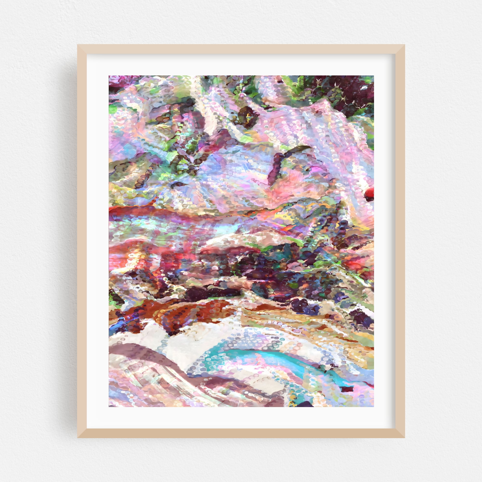 Sequins Haze - Painting Abstract Modern Art Surrealism Pastel ...