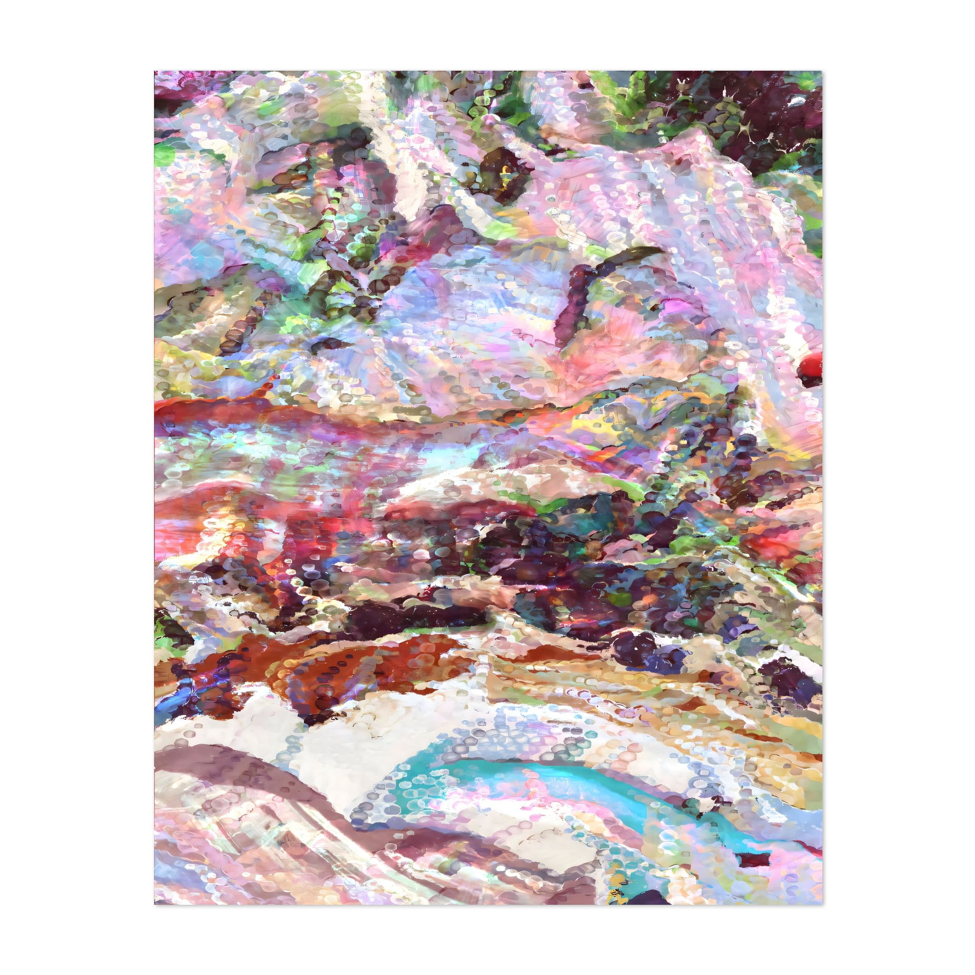 Sequins Haze - Painting Abstract Modern Art Surrealism Pastel ...