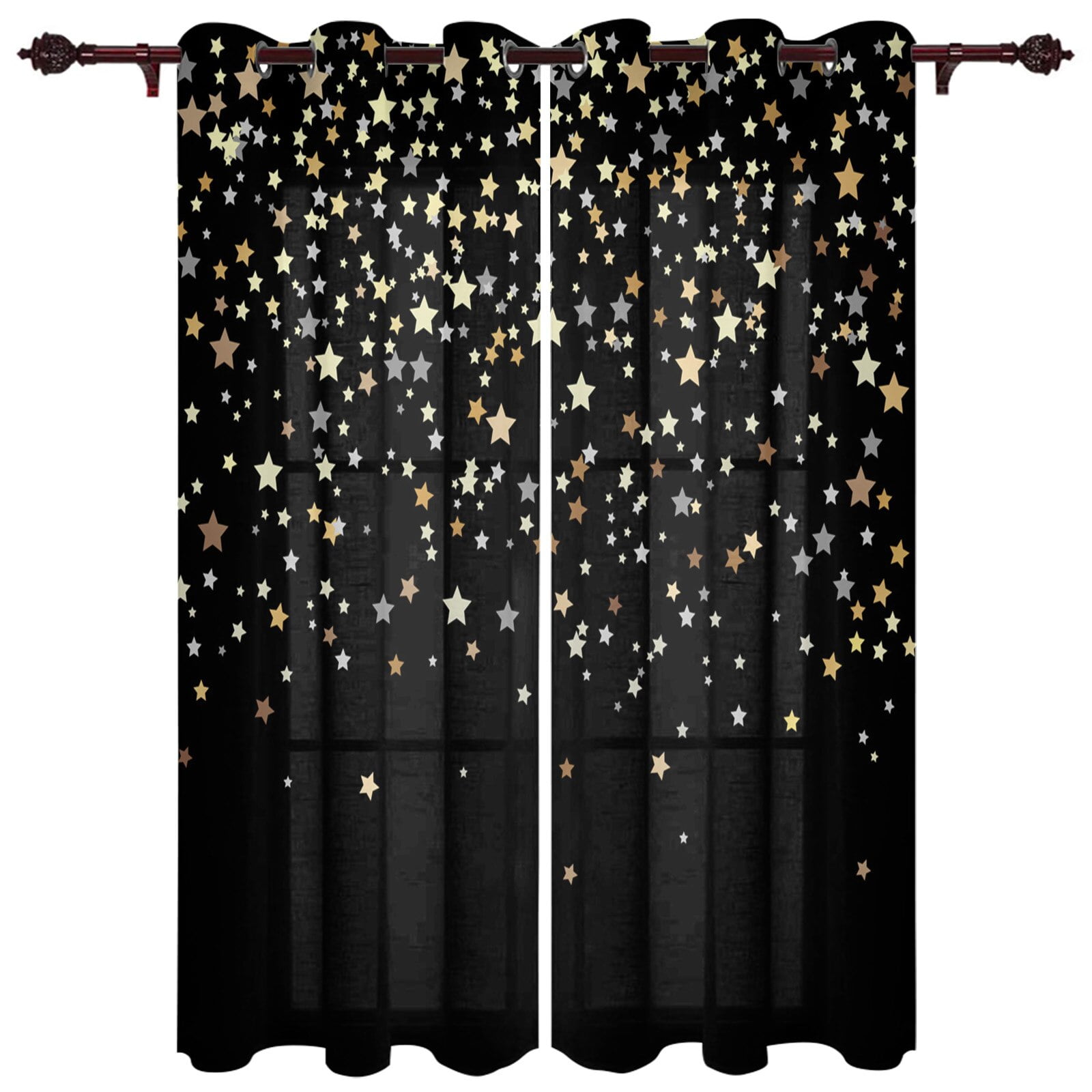 Sequins Shiny Celebrate Fabric Solid Color Curtain Finished Window ...