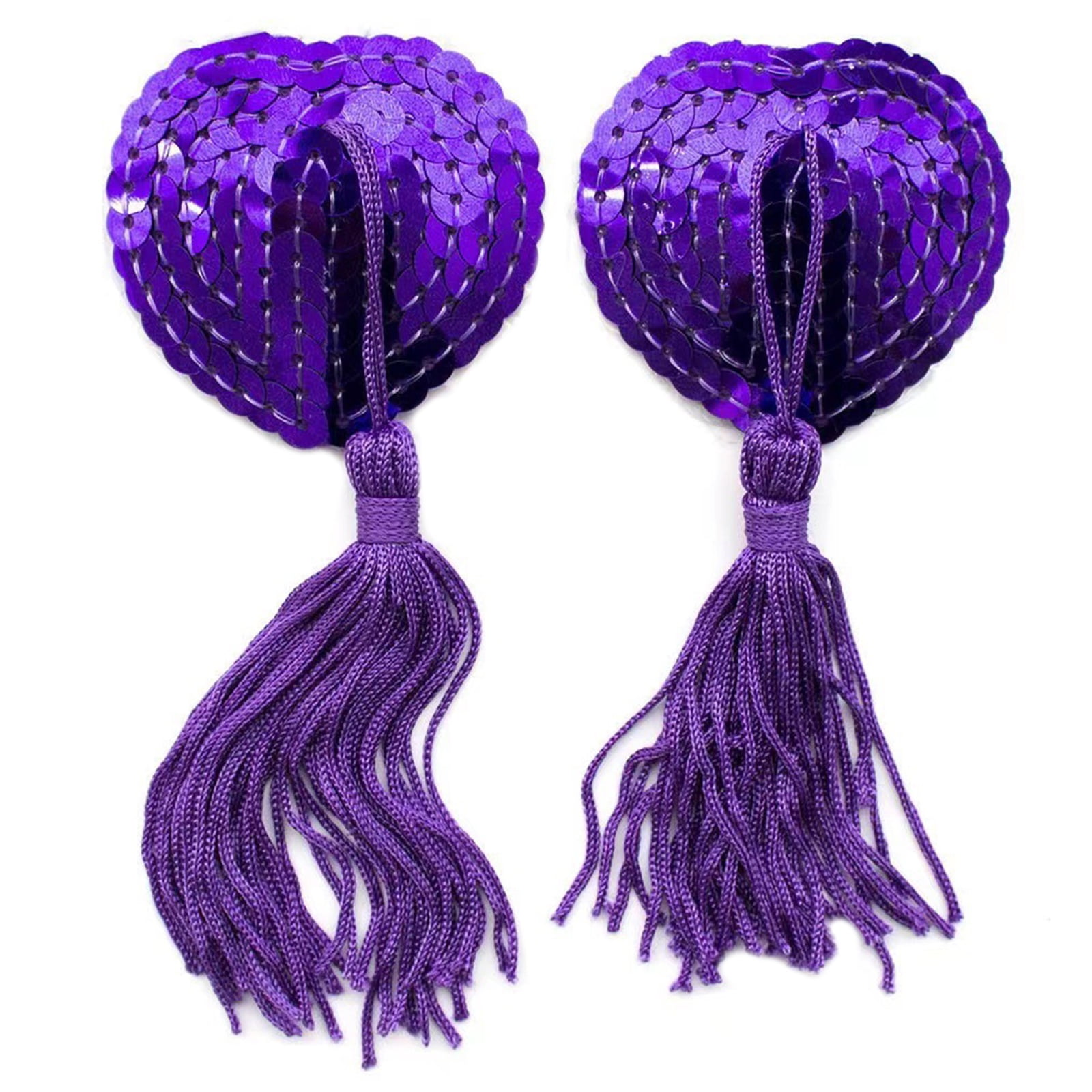 Sequins Tassels Nipple Covers Pasties Carnivals Raves Party Reusable ...