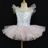 Sequins Tutu-Dresses for Teen Girls Ballet Dance Costumes Size 1-14 ...