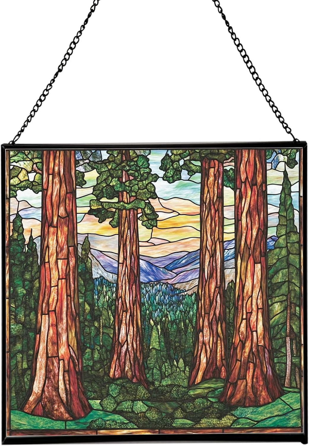 Sequoia National Forest-California Landscape Stained Glass Suncatcher ...