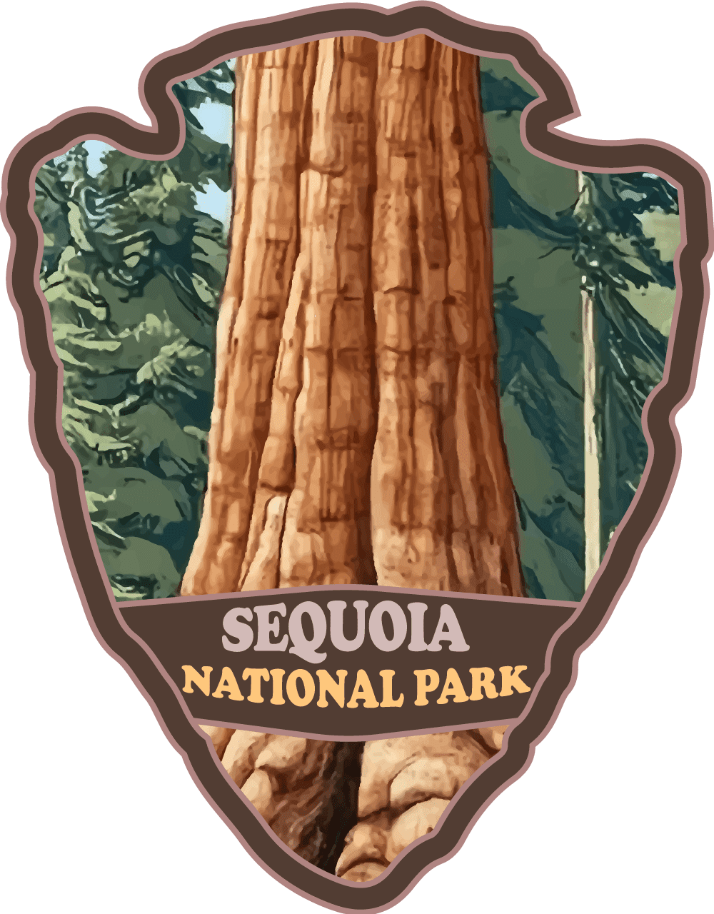 Sequoia National Park Decal Sticker 6 inches - US National Parks Series ...