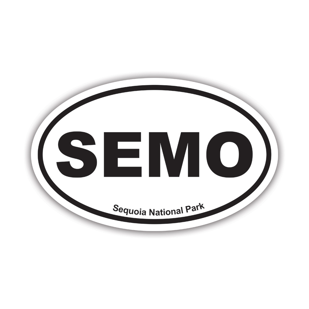 Sequoia National Park SEMO Oval Sticker Decal - Self Adhesive Vinyl ...