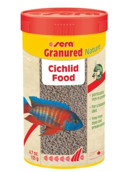 Sera Granured Nature - Cichlid Food 250Ml Fish Food Tank Aquarium ...