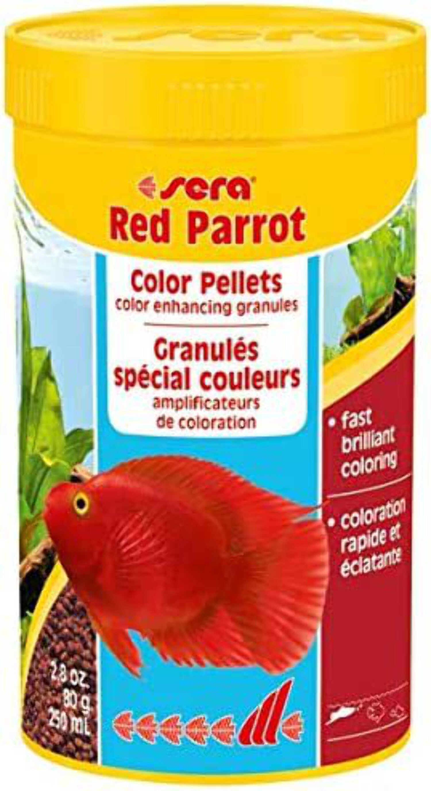 Sera Red Parrot Color Enhancing Fish Pellets 2.8oz - Walmart.com