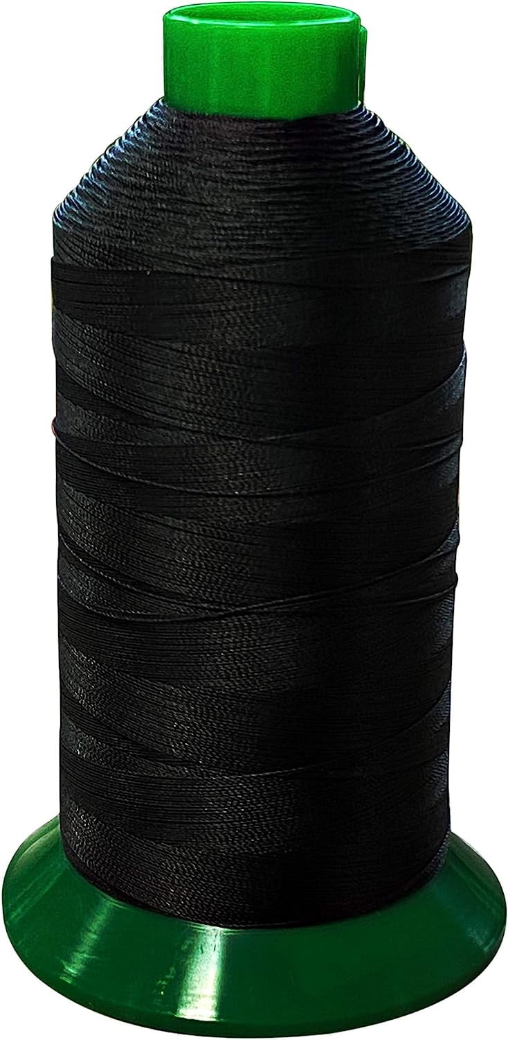Serabond UVR Black Bonded Polyester Upholstery Thread - T-90 Indoor ...