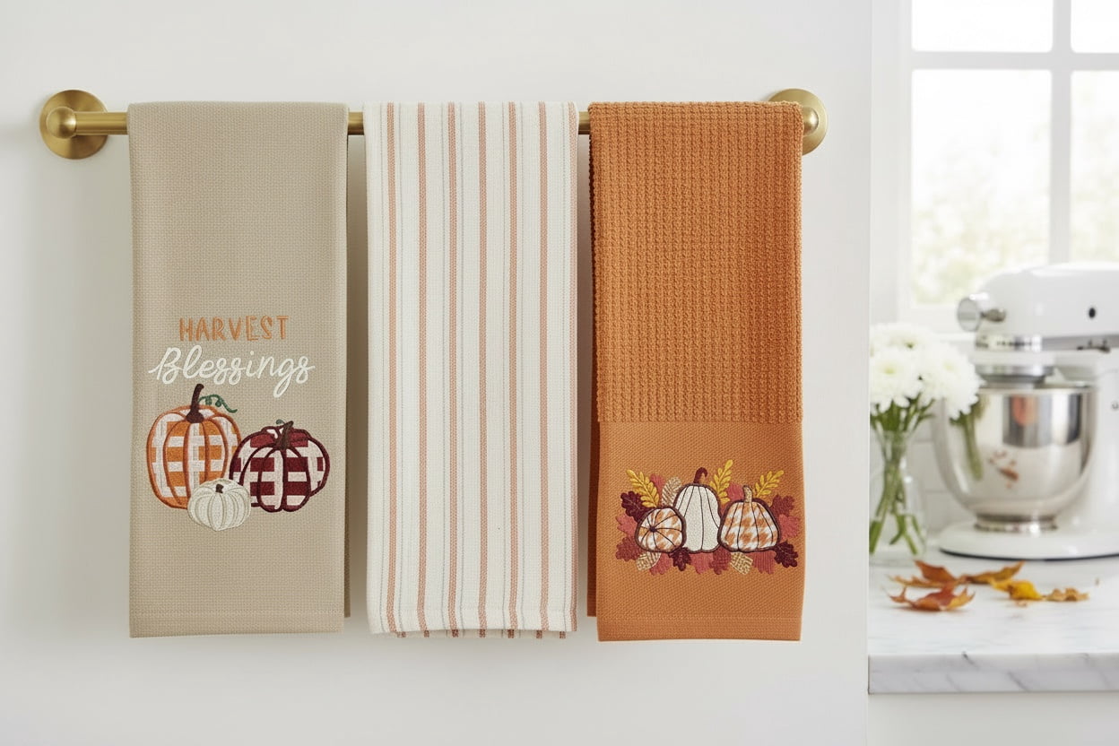 Serafina Home Autumn Fall Bath Hand Towels Bathroom Decor: Plush Soft ...