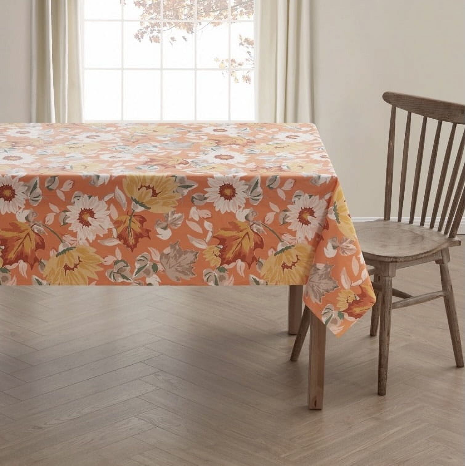 Serafina Home Autumn Thanksgiving Fall Vinyl Flannel Backed Tablecloth ...