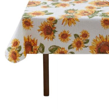 Serafina Home Fall Autumn Flannel Back Vinyl Tablecloth: Traditional ...