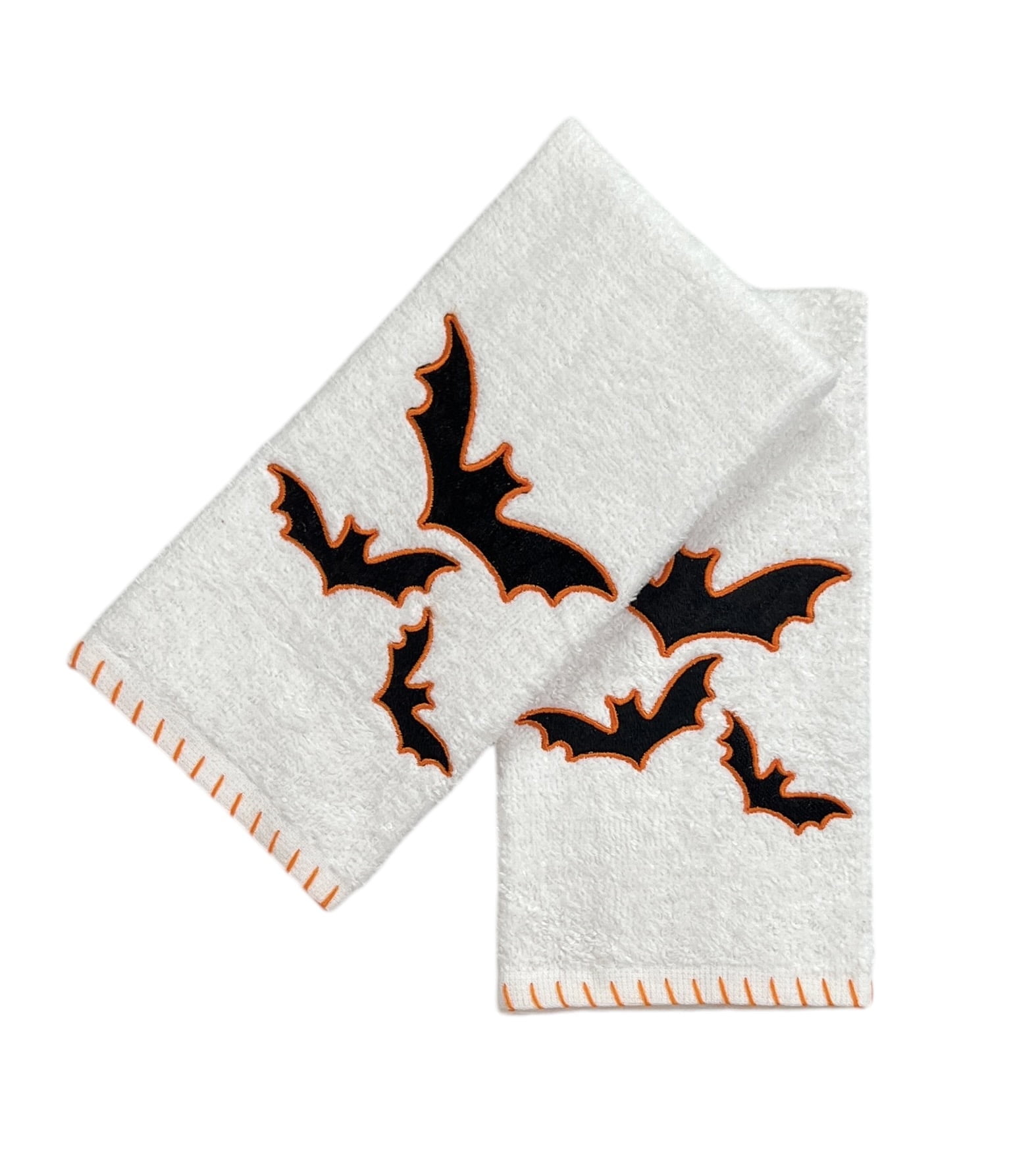 Serafina Home Halloween Bathroom Fingertip Towels Set of 2– 12" x 18 ...