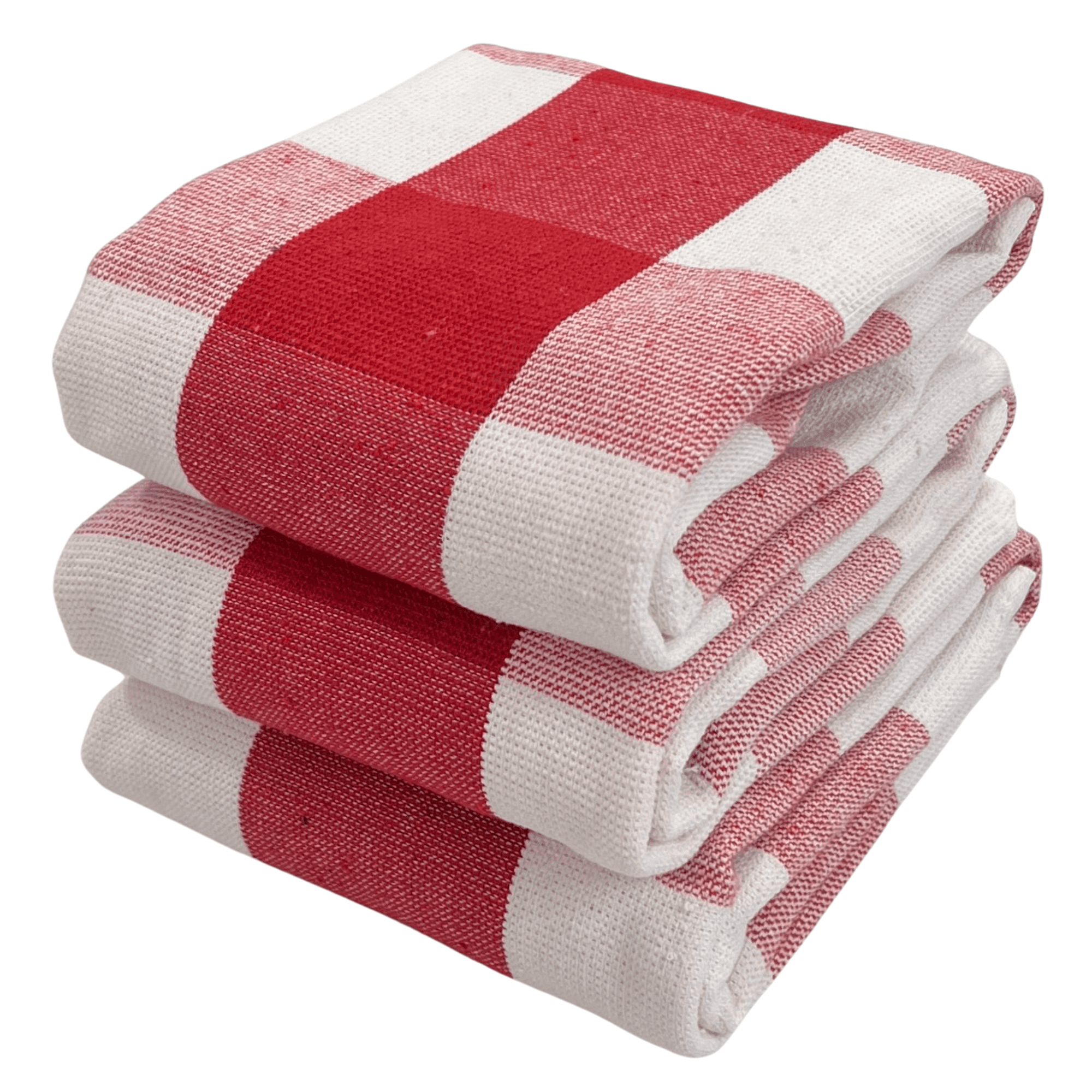 Serafina Home Buffalo Check Red Kitchen Towels: Cotton Blend Soft ...