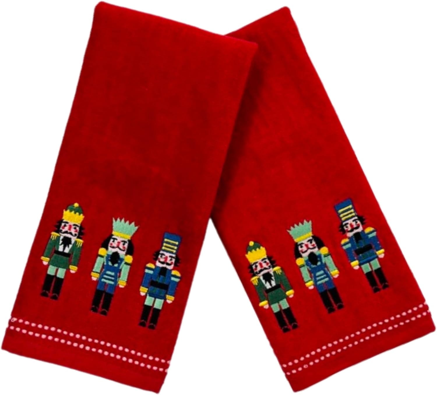 Serafina Home Christmas Nutcracker Hand Towels, Embroidered 3 ...