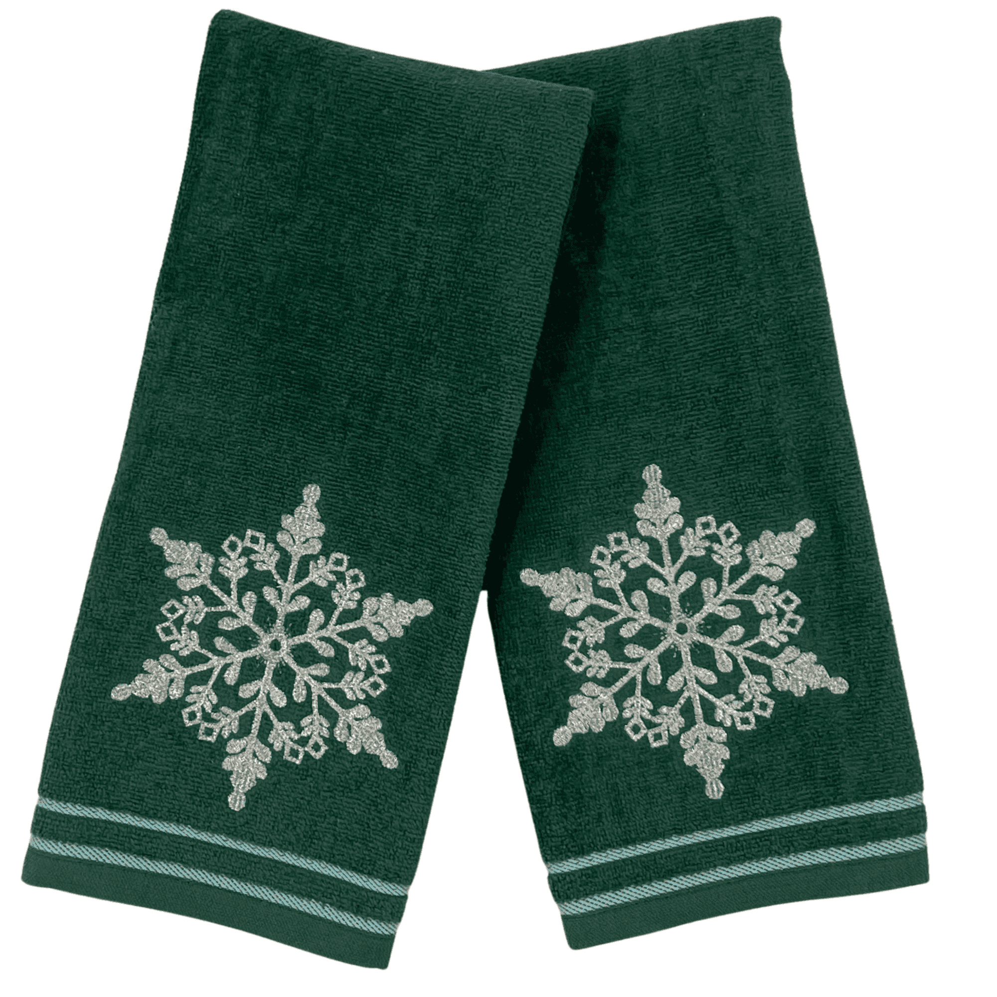Serafina Home Christmas Hand Towel for Bathroom – Set of 2 Evergreen ...