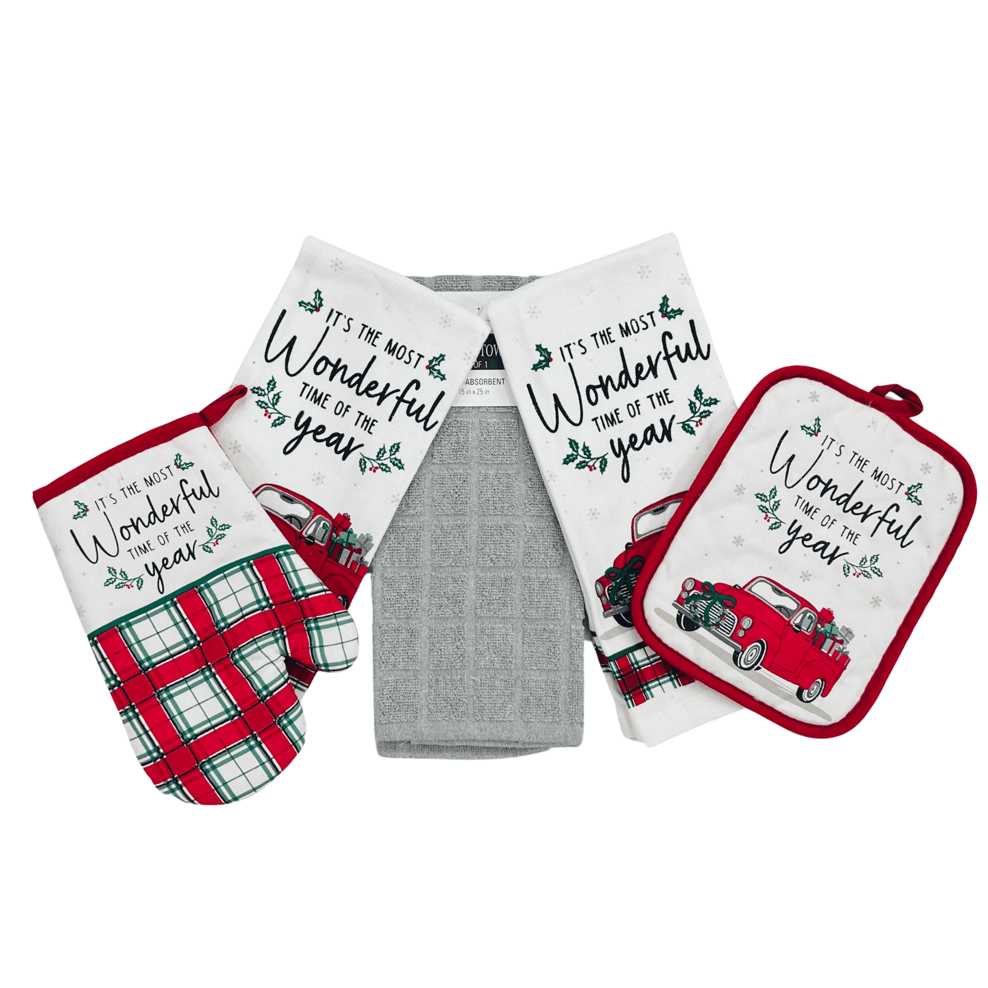 Christmas kitchen towels and potholders store