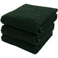 "Serafina Home Dark Green Dish Cloth Towels: 100% Cotton, Absorbent ...
