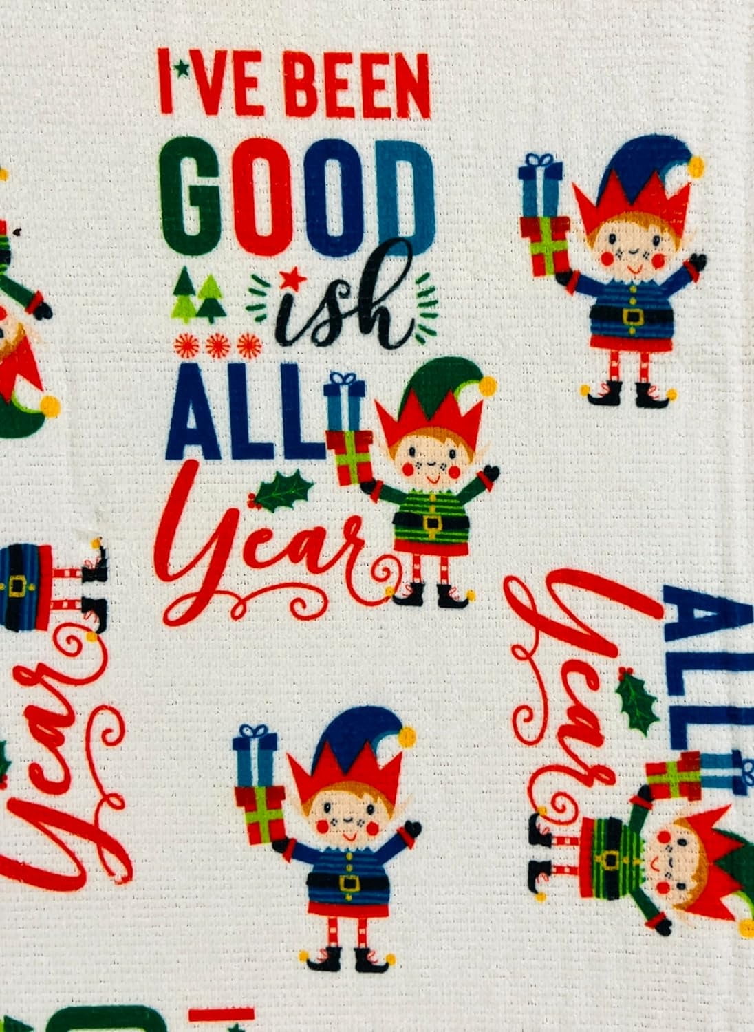 Serafina Home Decorative Holiday Christmas Elves Dish Drying Mat: I've ...