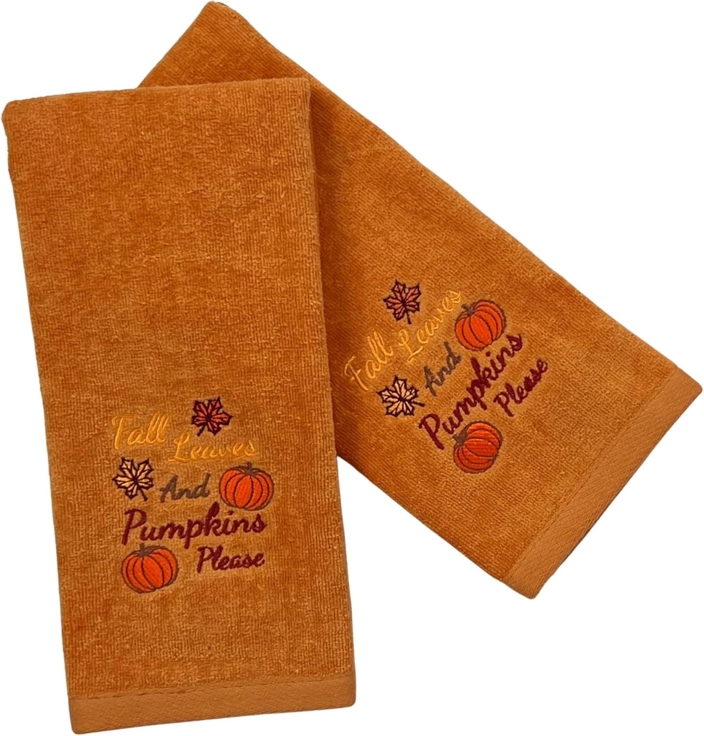 Serafina Home Autumn Harvest Fall Bathroom Guest Hand Embroidered ...