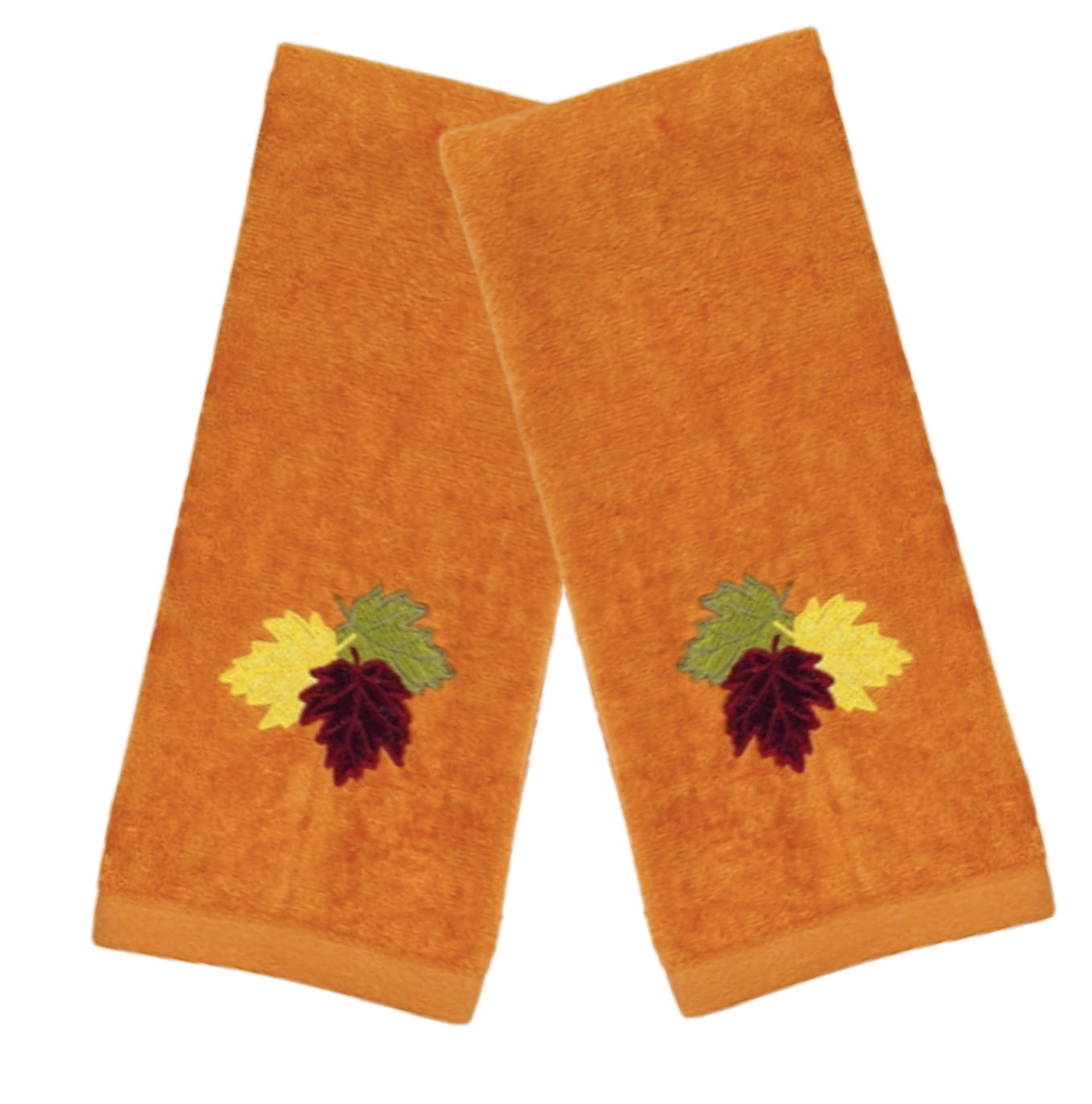 Serafina Home Decor Farmhouse Fall Hand Towels: Terracotta Rust Cotton ...