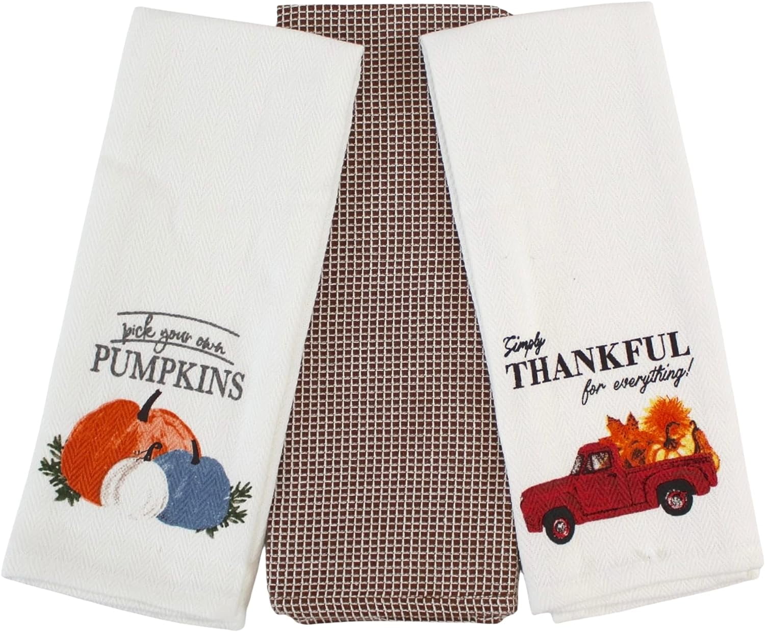 Serafina Home Fall Thanksgiving Kitchen Hand Towels: Decorative Fall ...