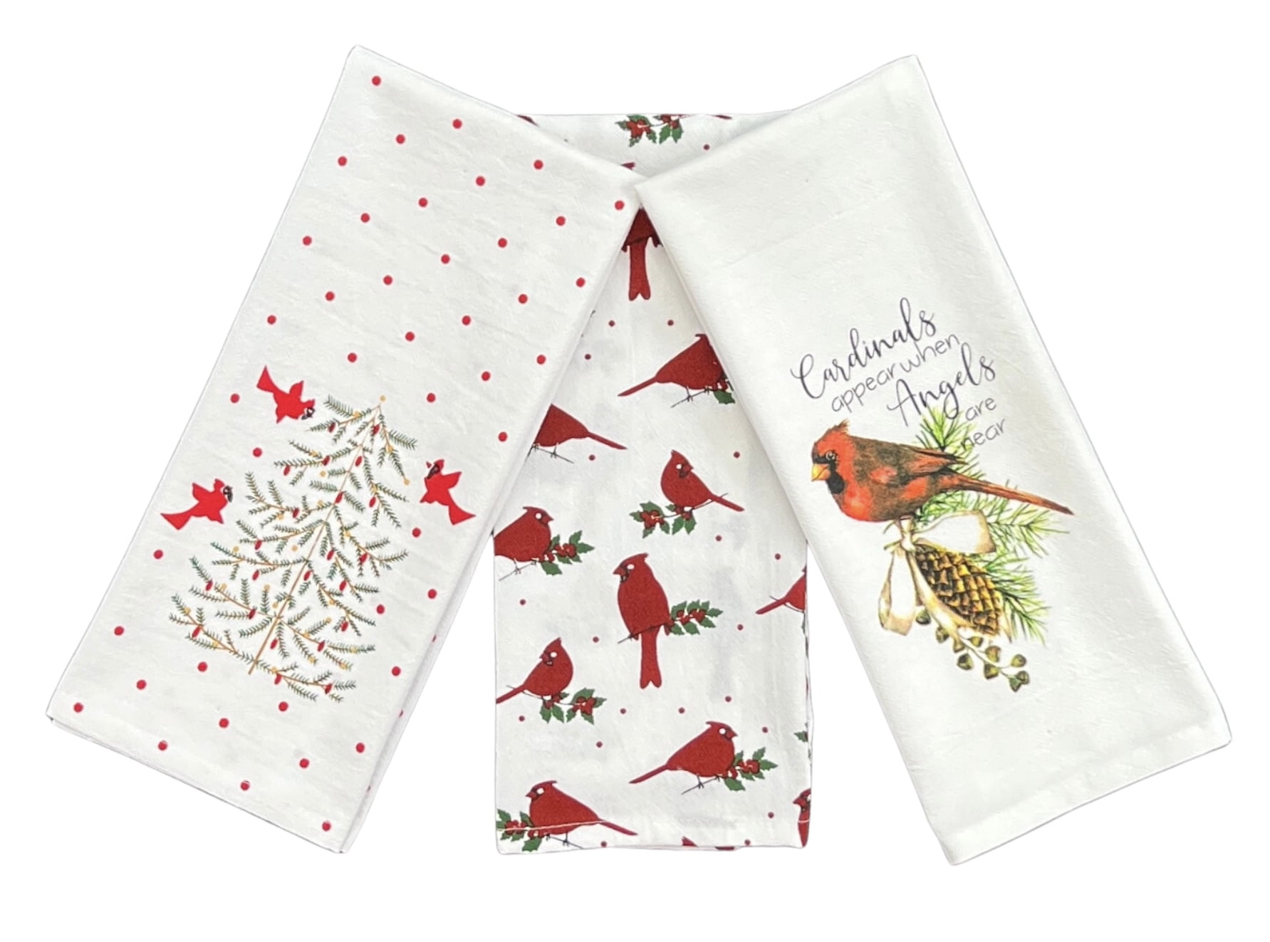 Serafina Home Farmhouse Christmas Kitchen Hand Towels: Decorative ...