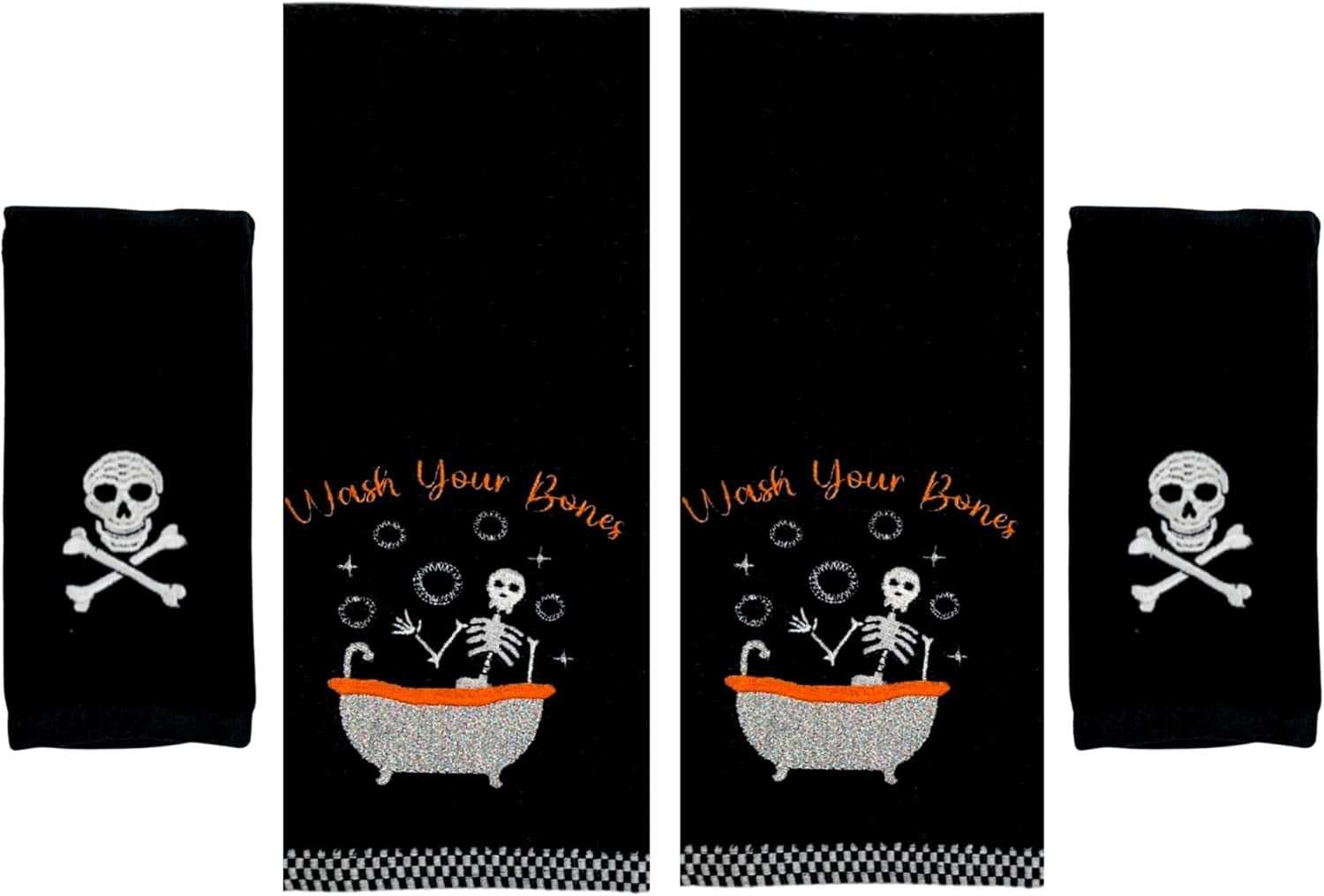 Serafina Home Halloween Hand & Fingertip Bathroom Bundle 4 Pc Set ...