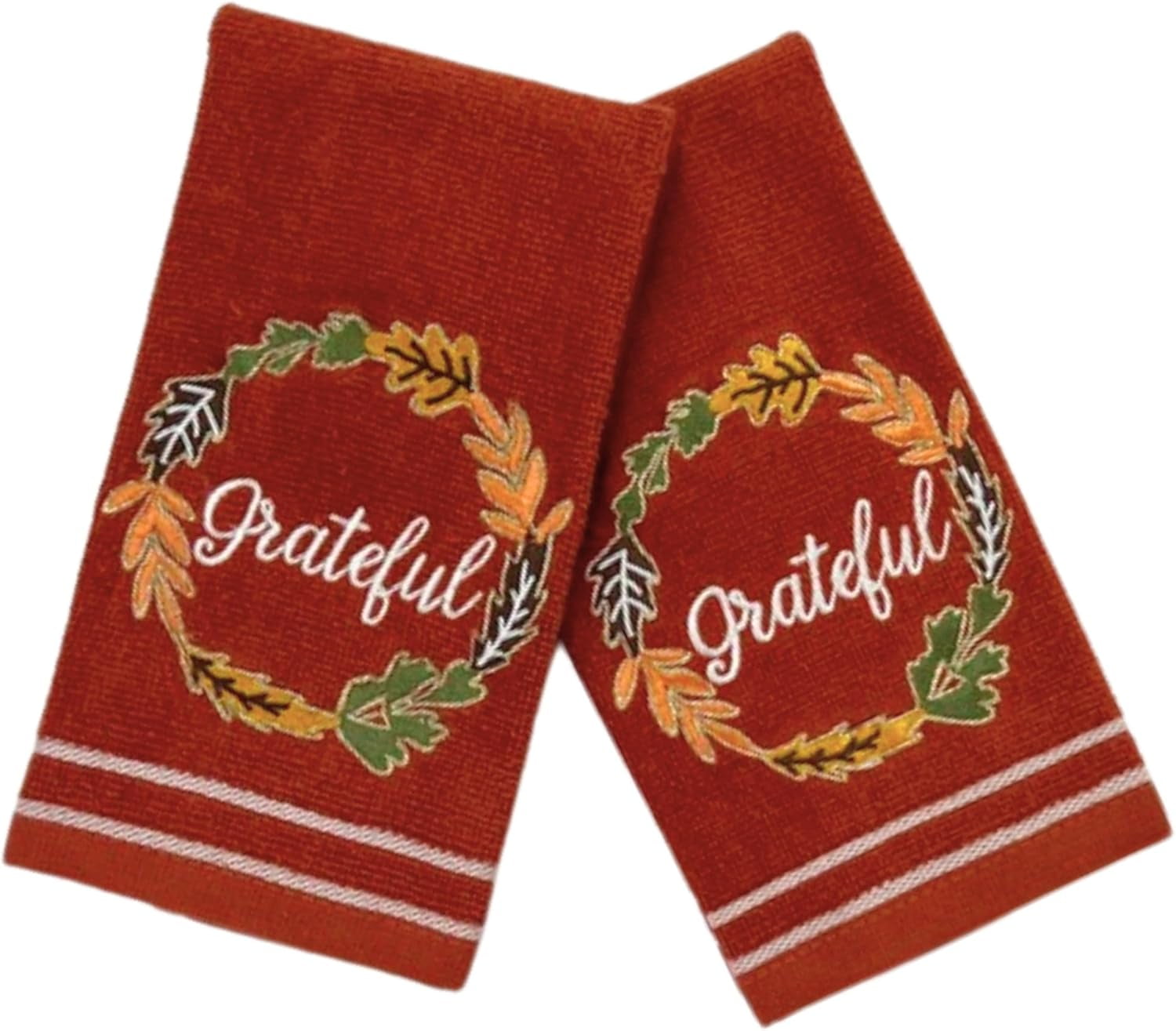 Serafina Home Autumn Fall Bath Fingertip Towels Bathroom Decor ...