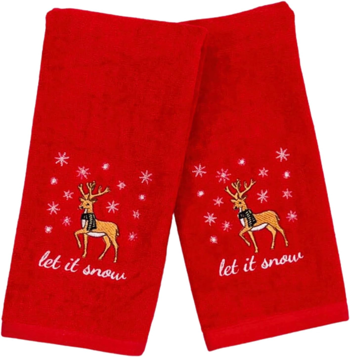 Serafina Home Holiday Christmas Guest Hand Towels: Country Farmhouse ...