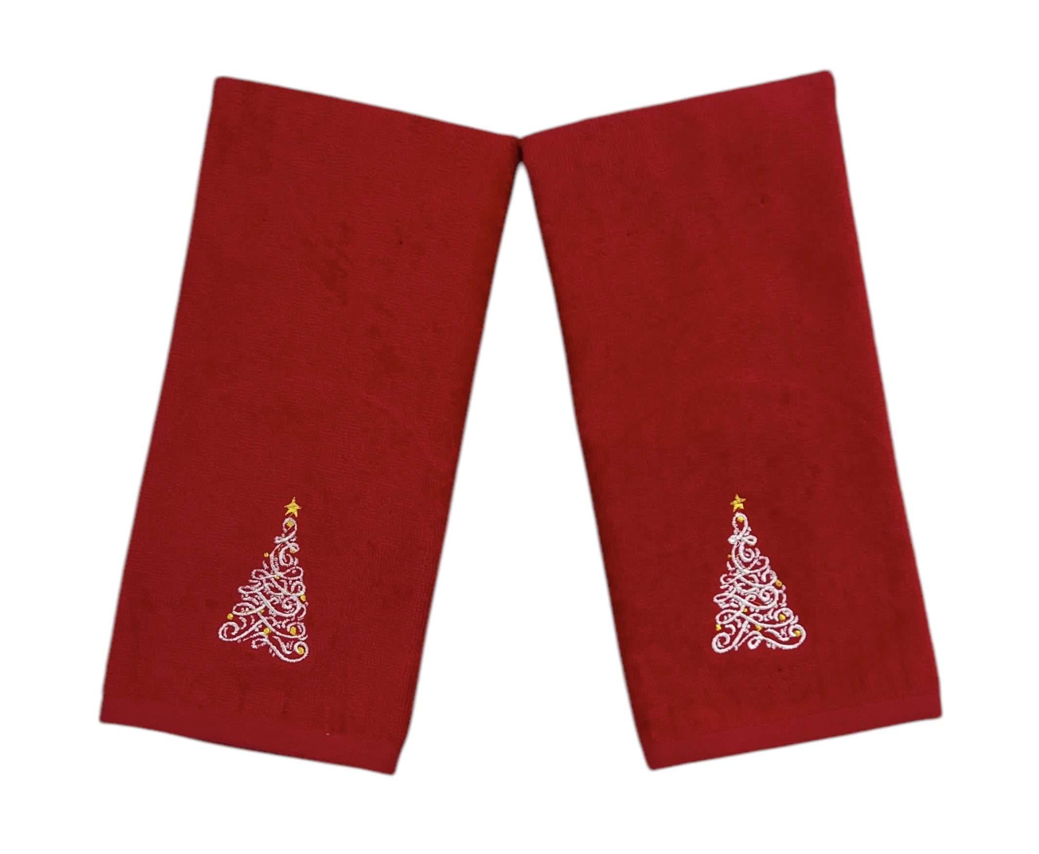 Serafina Home Luxury Holiday Christmas Hand Towel Set: Contemporary ...