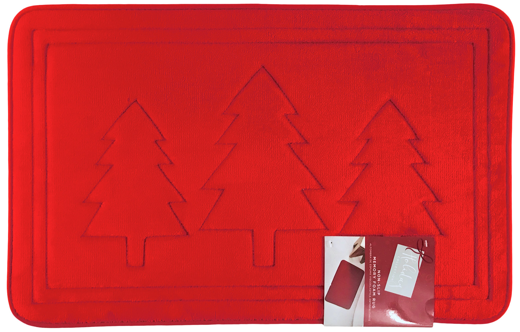 Nedia Home 27246 18 x 27 in. Cotton Tail Tufted Bath Rug, Coral ...