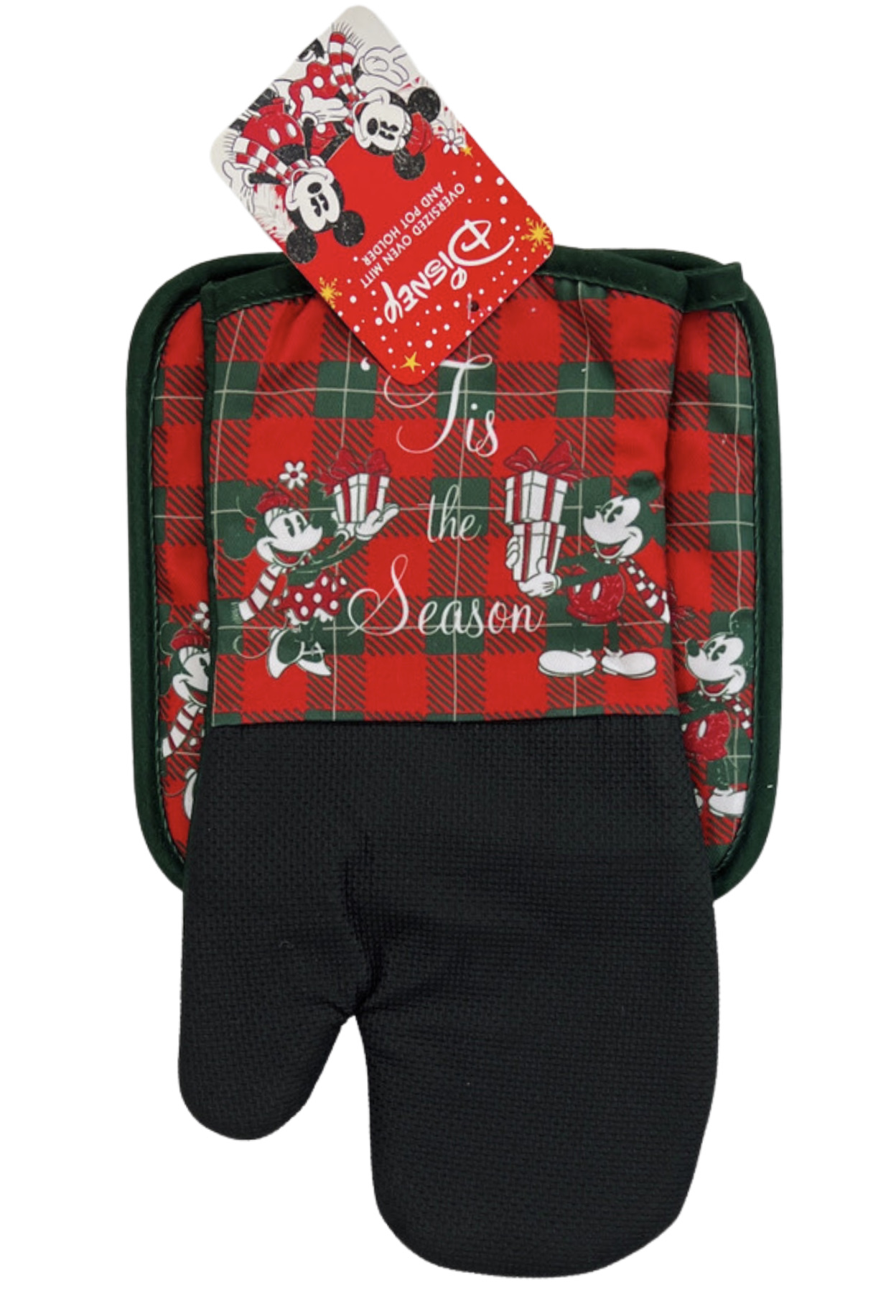 Serafina Home Mickey And Minnie Christmas Potholder And Oven Mitt Set ...