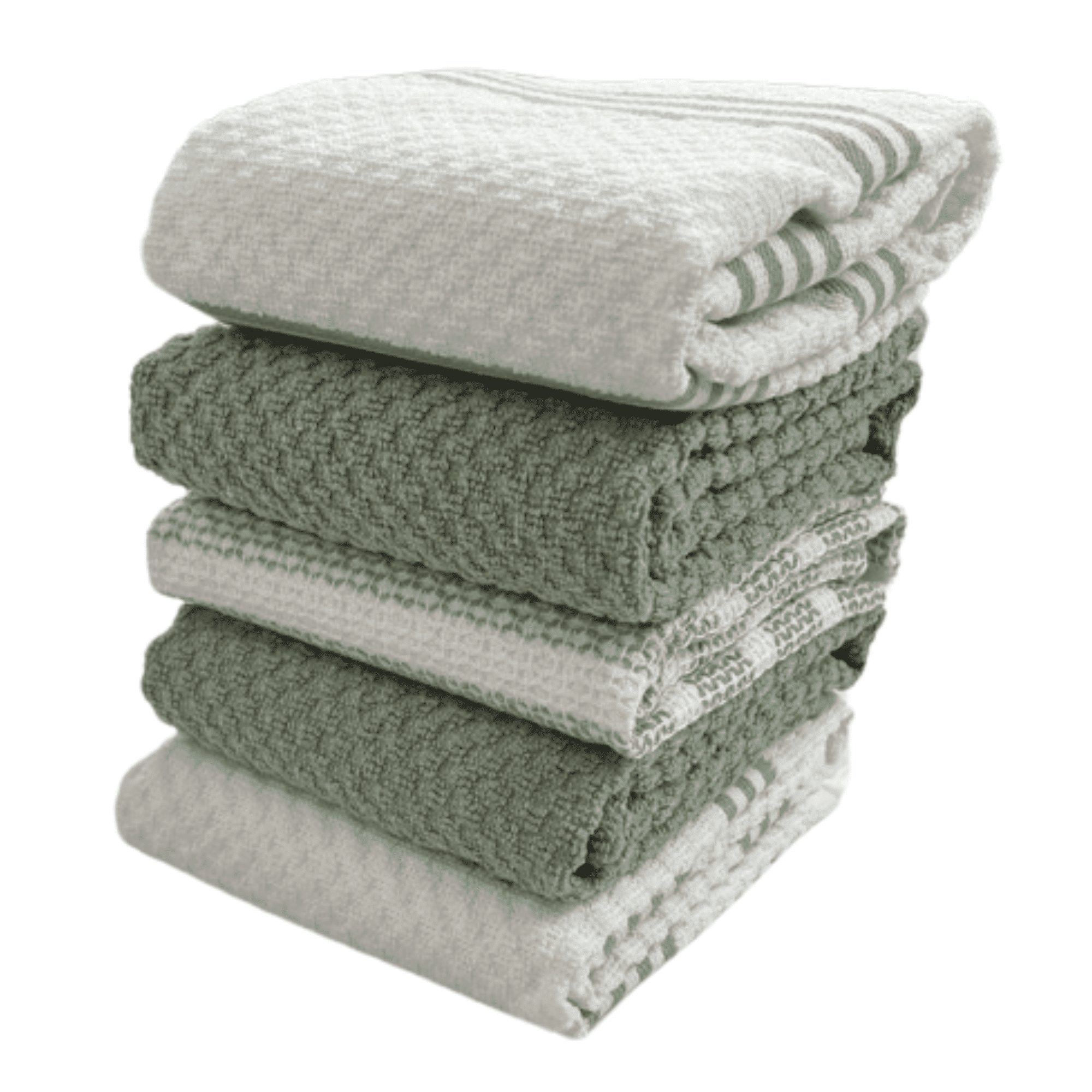 Serafina Home Oversized White Kitchen Towels: 100% Cotton Soft ...
