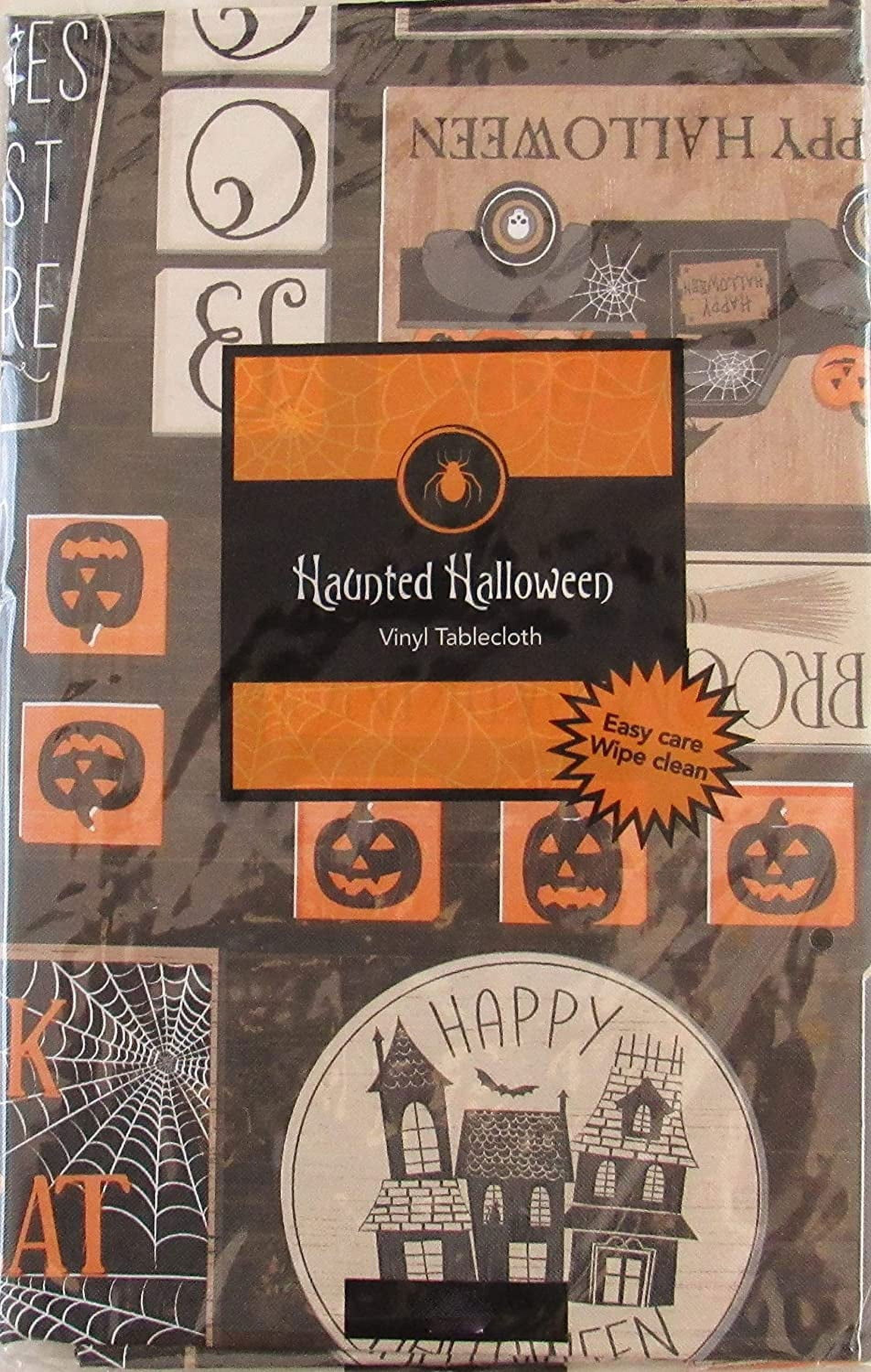 Serafina Home Spooky Country Halloween Plaques Vinyl Flannel Back ...