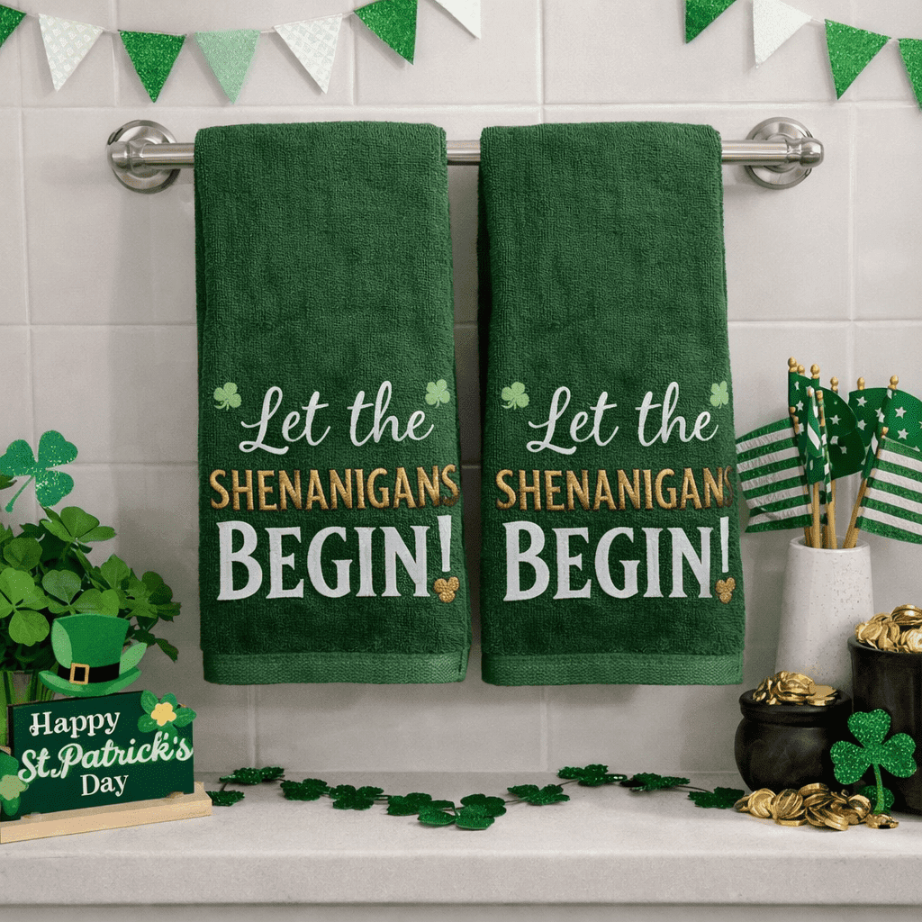 Serafina Home St. Patrick's Day Irish Kitchen Bath Guest Hand Towels ...