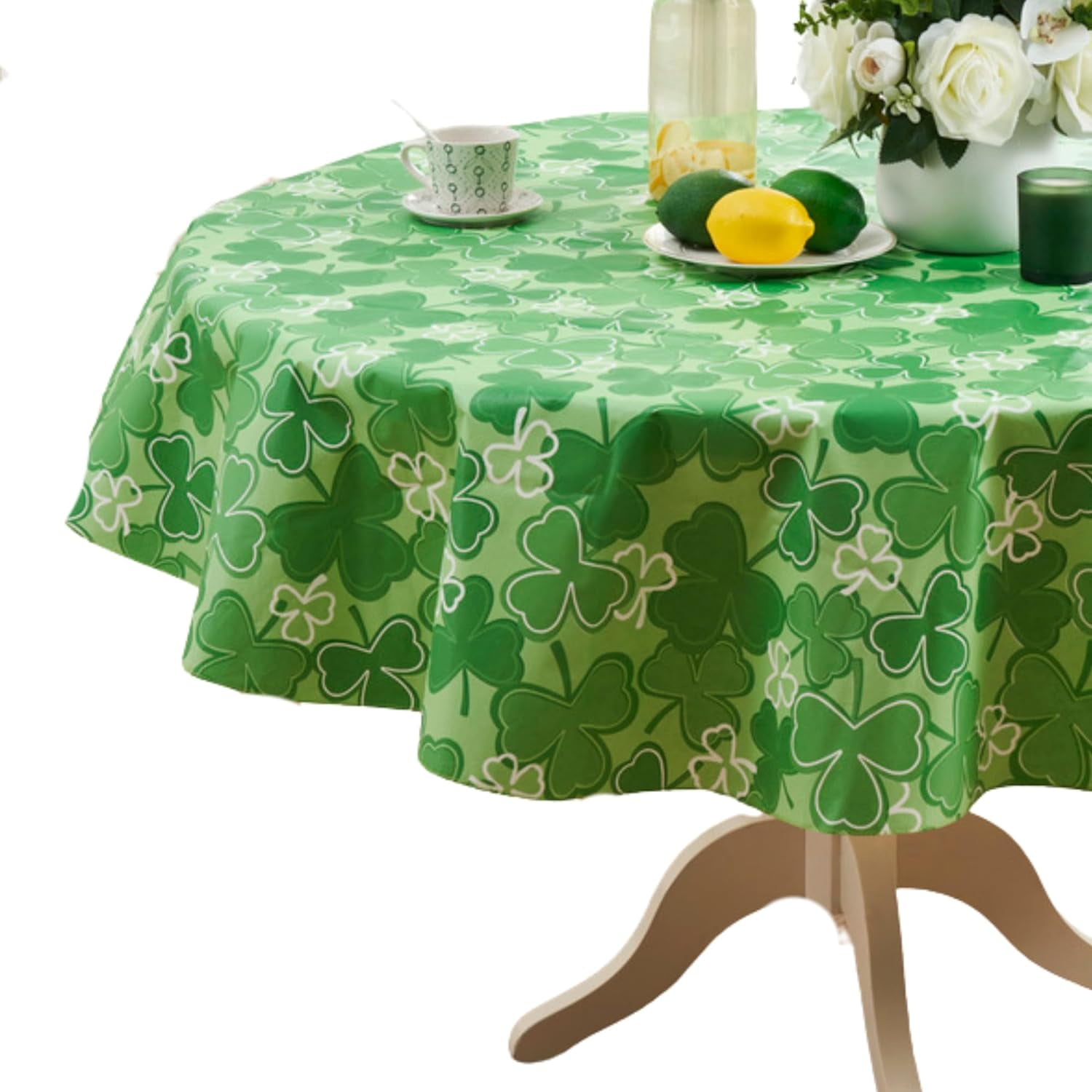 Serafina Home St. Patrick's Day Irish Vinyl Flannel Backed Tablecloth ...