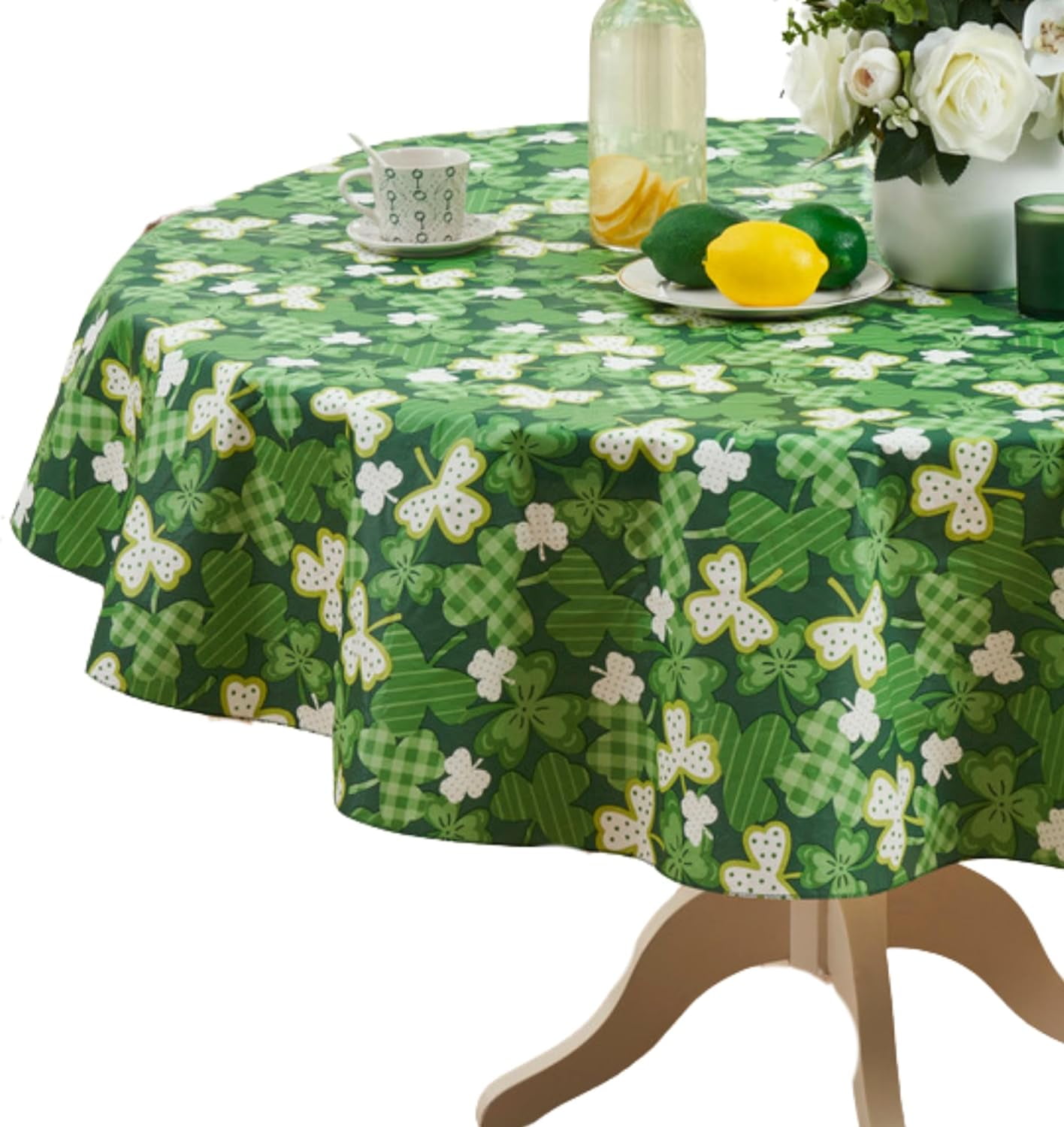 Serafina Home St. Patrick's Day Irish Vinyl Flannel Backed Tablecloth ...