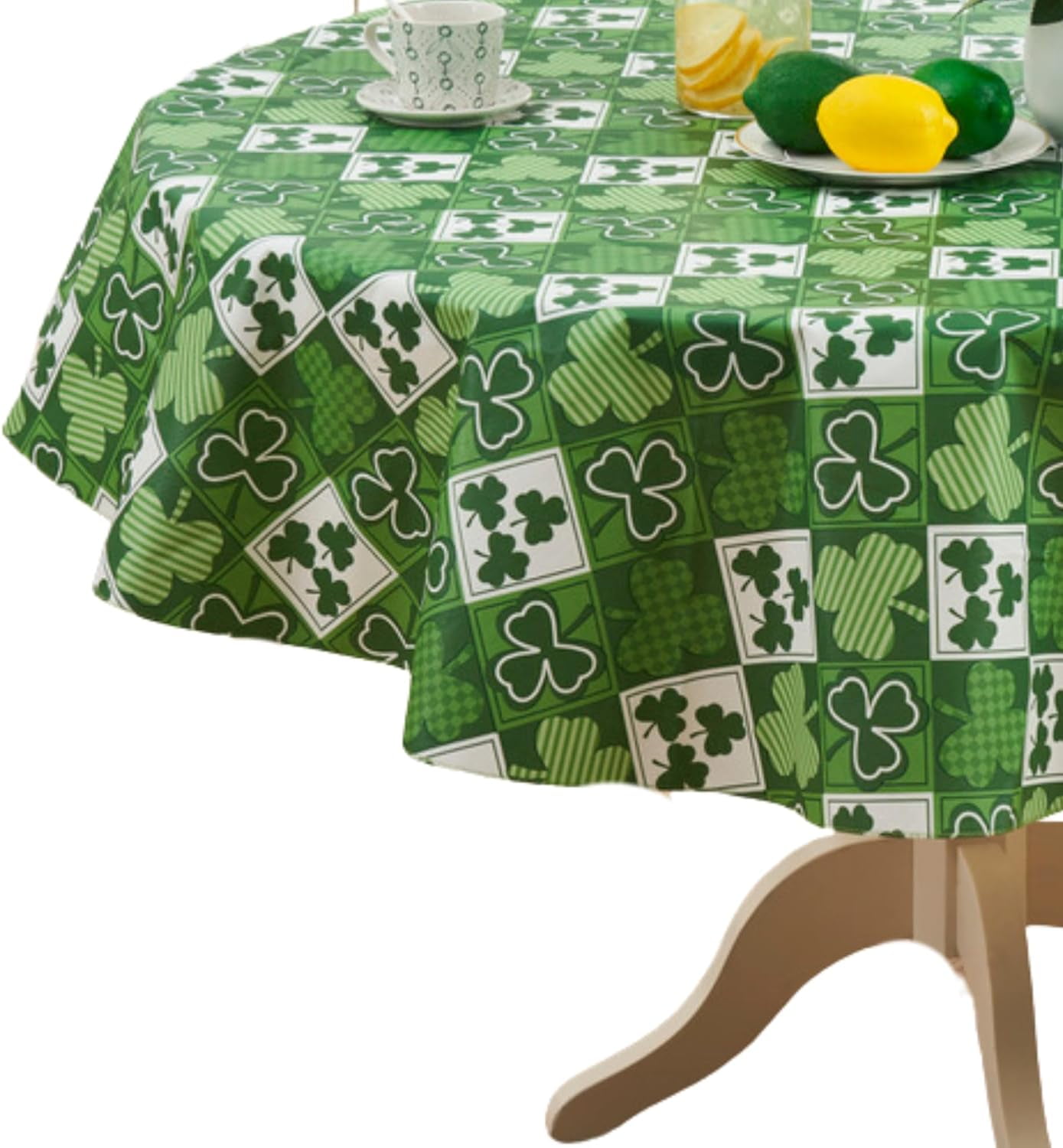 Serafina Home St. Patrick's Day Irish Vinyl Flannel Backed Tablecloth ...