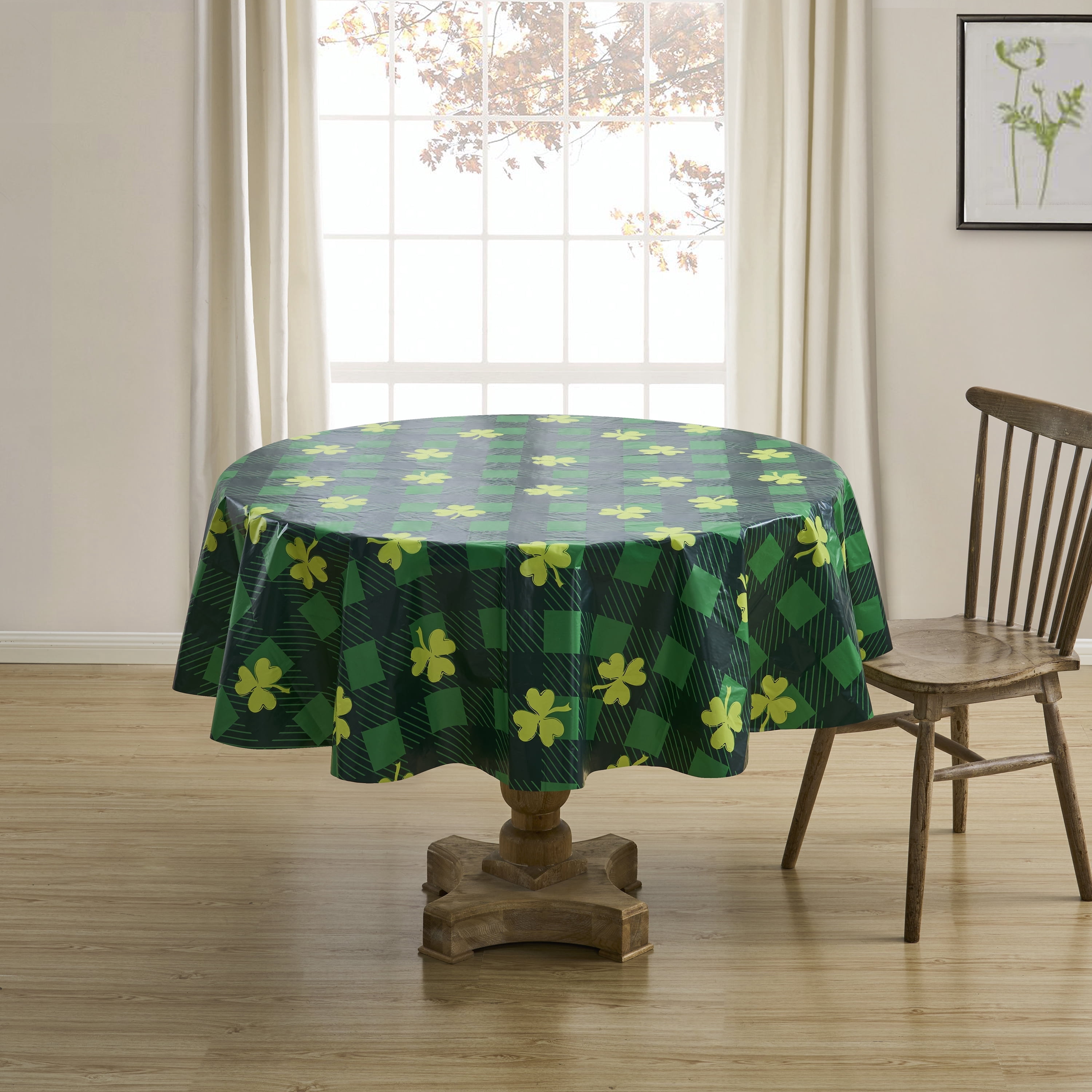 Serafina Home St. Patrick's Day Irish Vinyl Flannel Backed Tablecloth ...