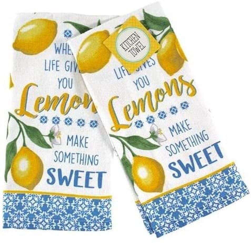 Serafina Home Sweet Inspiration Kitchen Dish Towels: When Life Gives ...