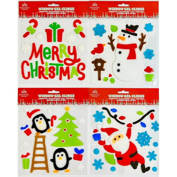 Christmas Window Clings Gel