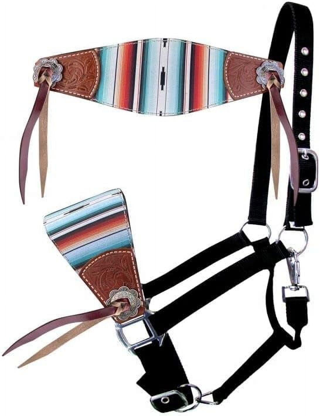 Serape Southwest Print Bronc Halter, Average Full Size Horse$$Sport ...