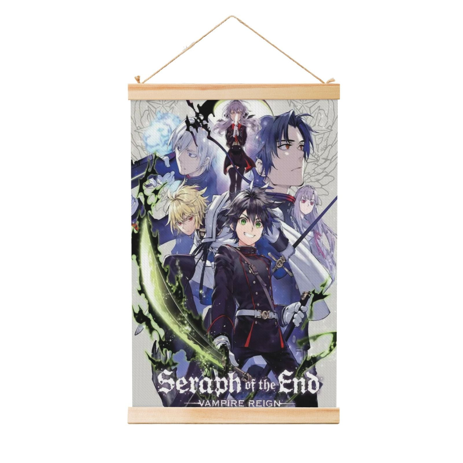 Seraph Of The End Posters Wall Hanging Wooden Shaft Poster Wall Art ...