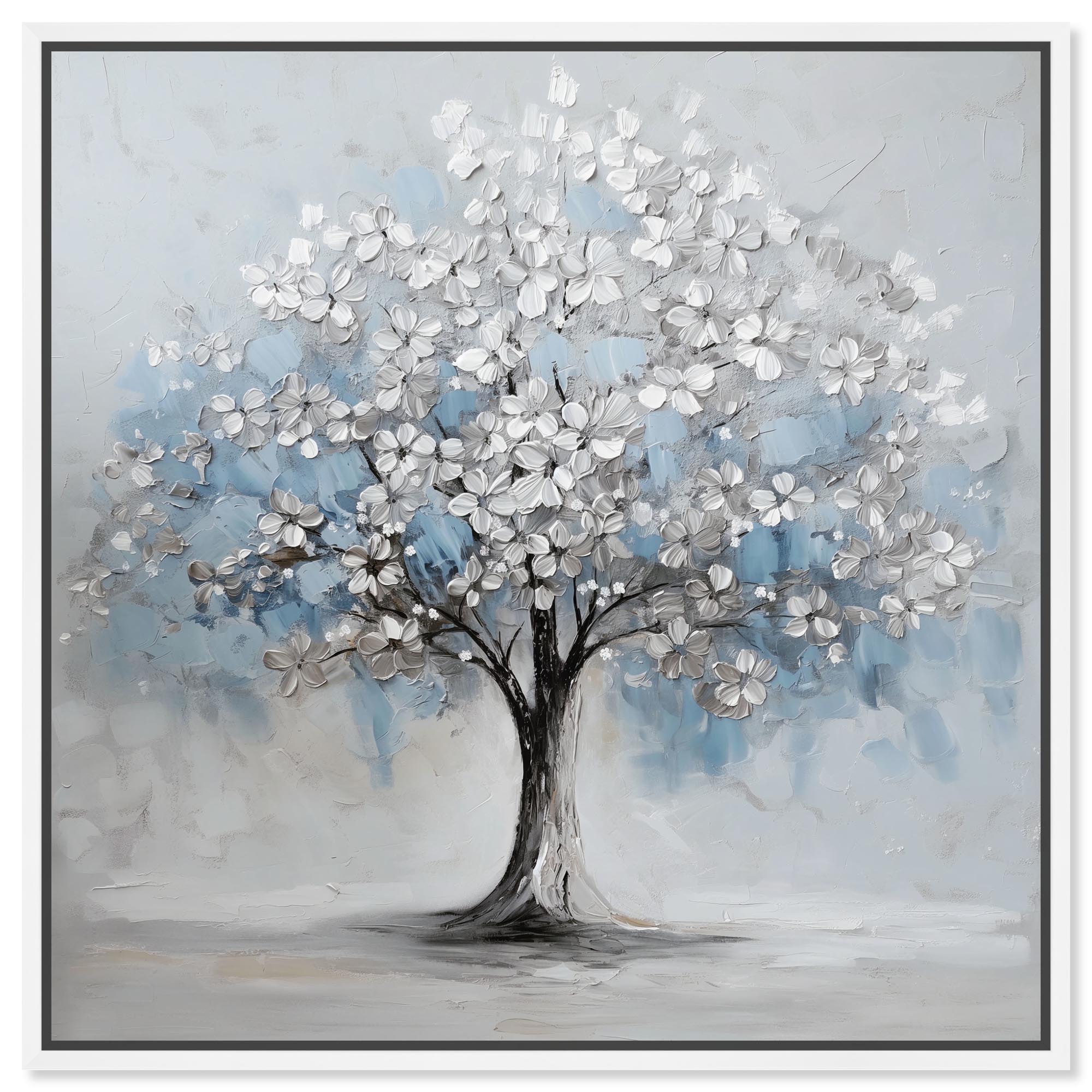 Seraphic Blossom Canvas Classic Tree Art by Art Remedy, White Frame, 12 ...