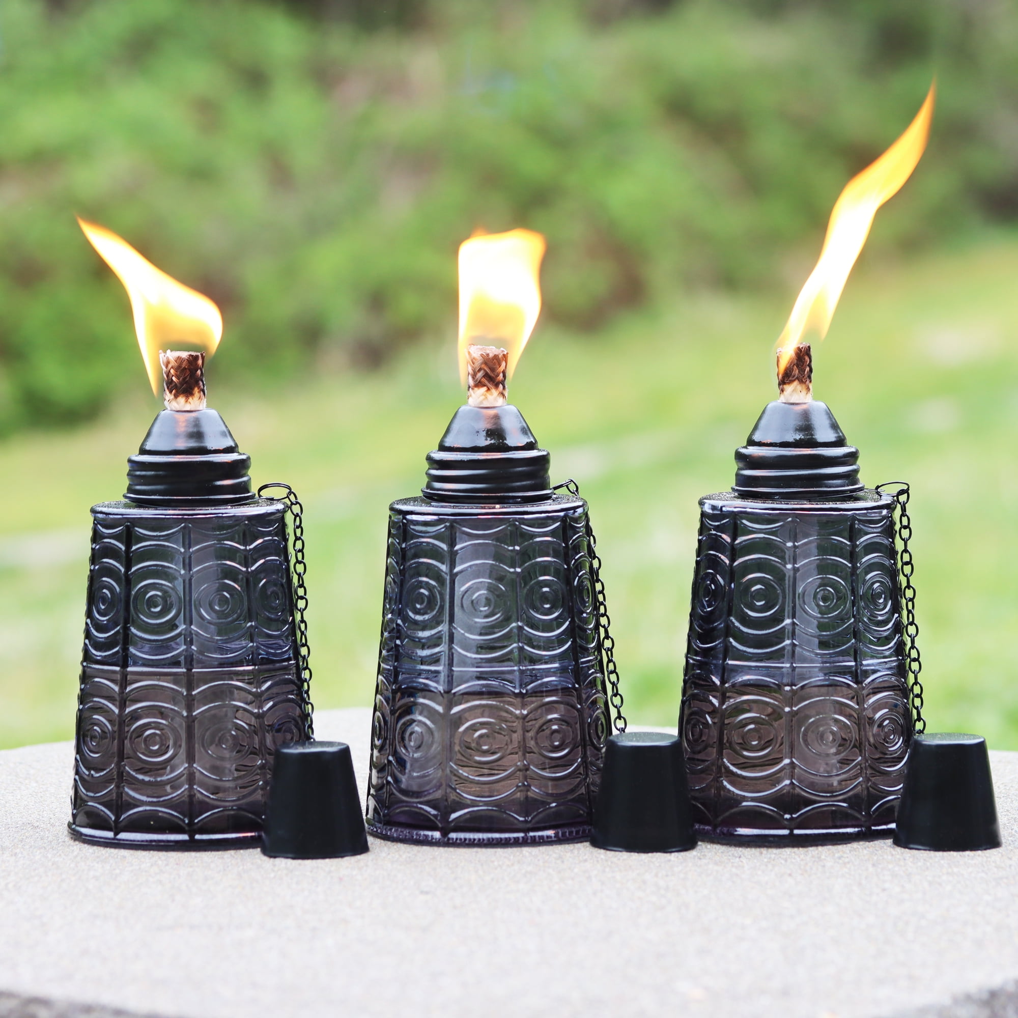 Seraphic Table Top Citronella Torches for Outdoor Patio, 16oz ...