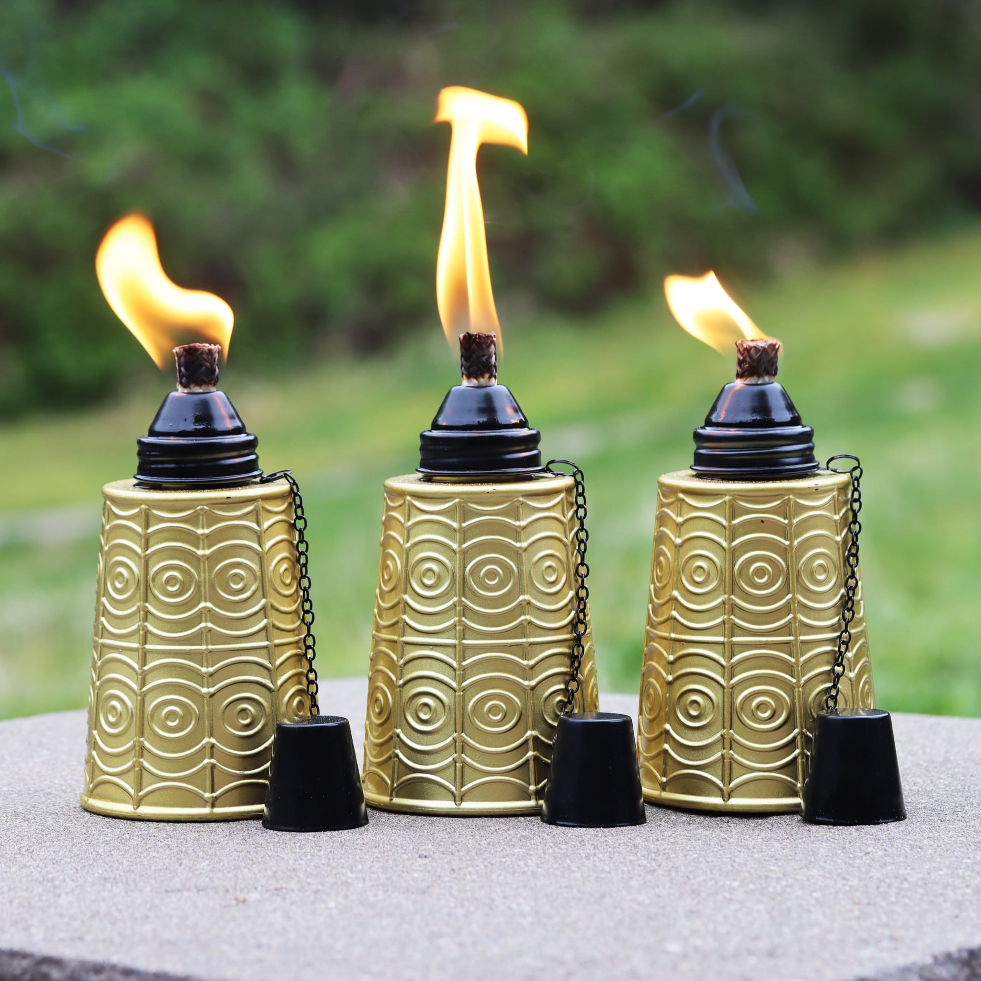 Seraphic Table Top Citronella Torches for Outdoor Patio, 16oz ...