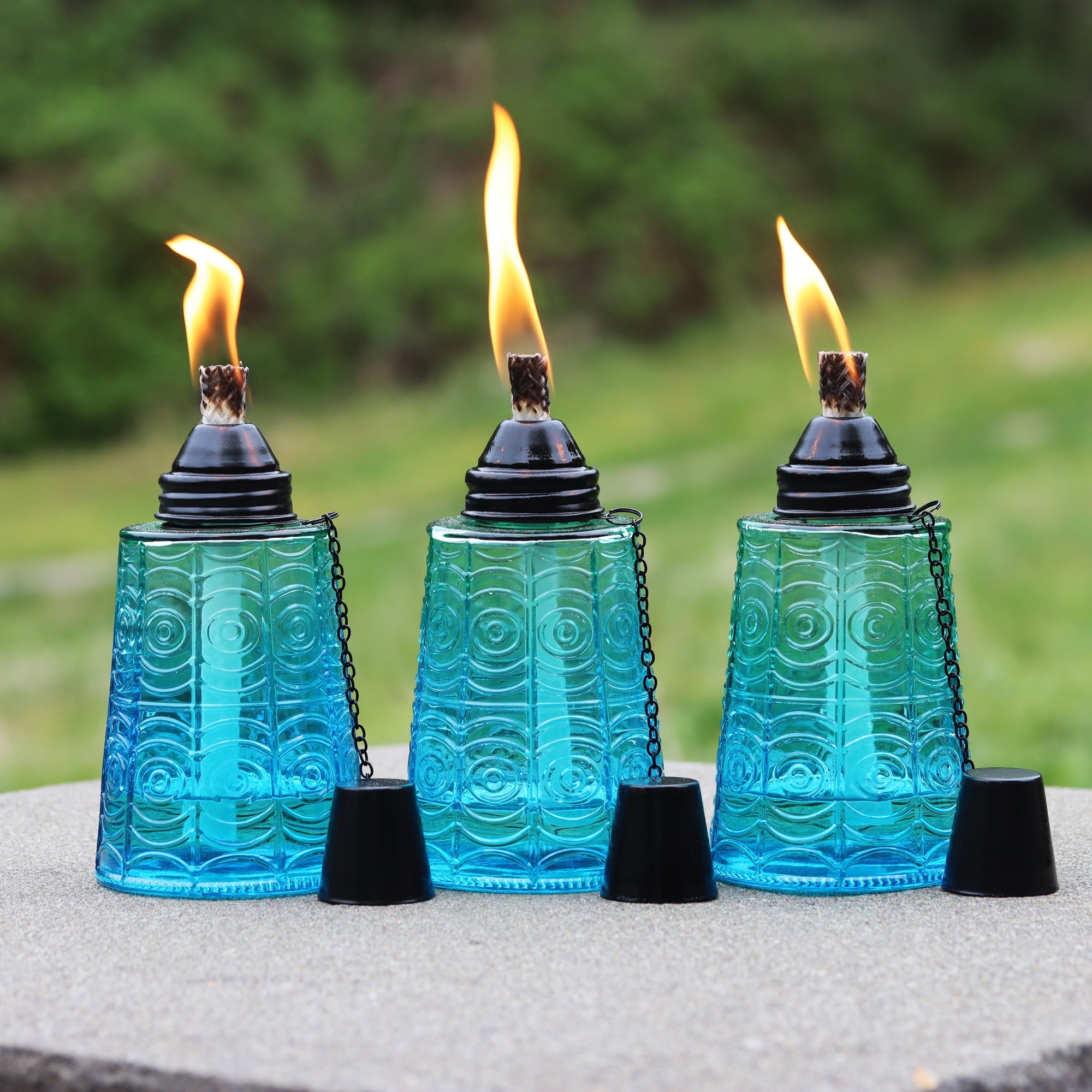 Seraphic Table Top Citronella Torches for Outdoor Patio, 16oz ...